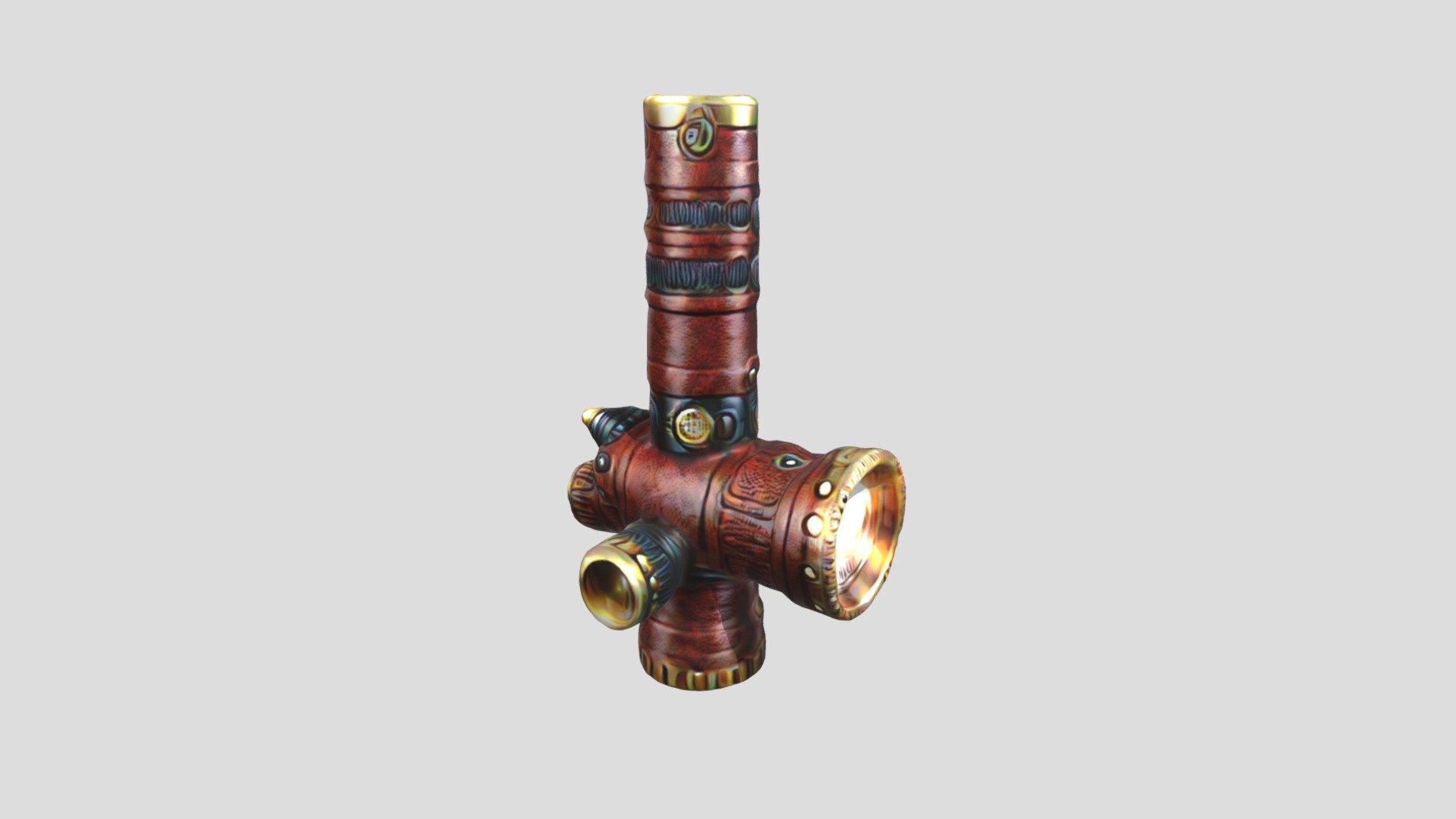 A_steampunk_flashlight L - Download Free 3D model by stefanorivera ...