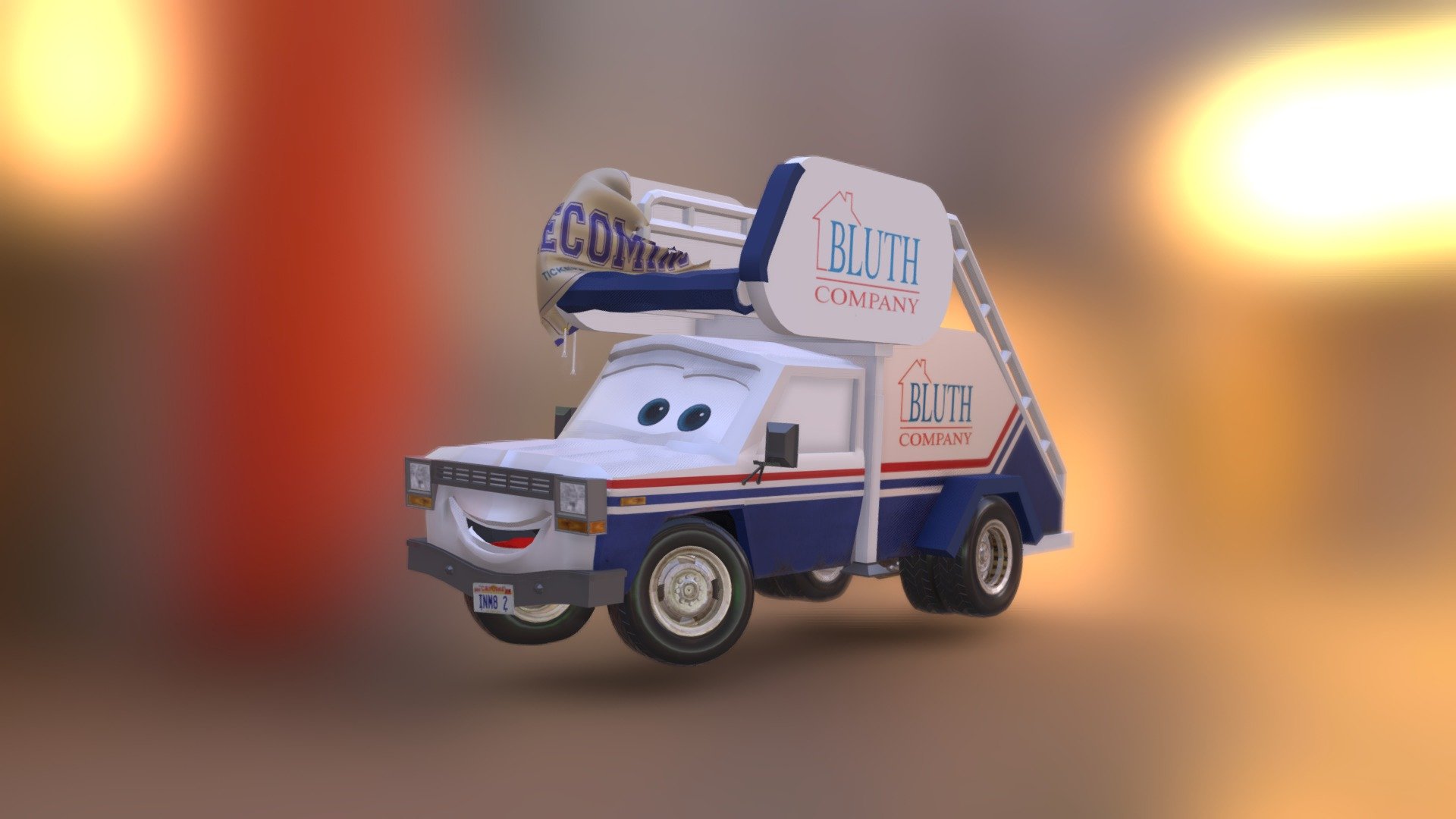 Pixar's Bluth Stair Car - 3D model by Justin (@jwilcott) [e30c5ef ...