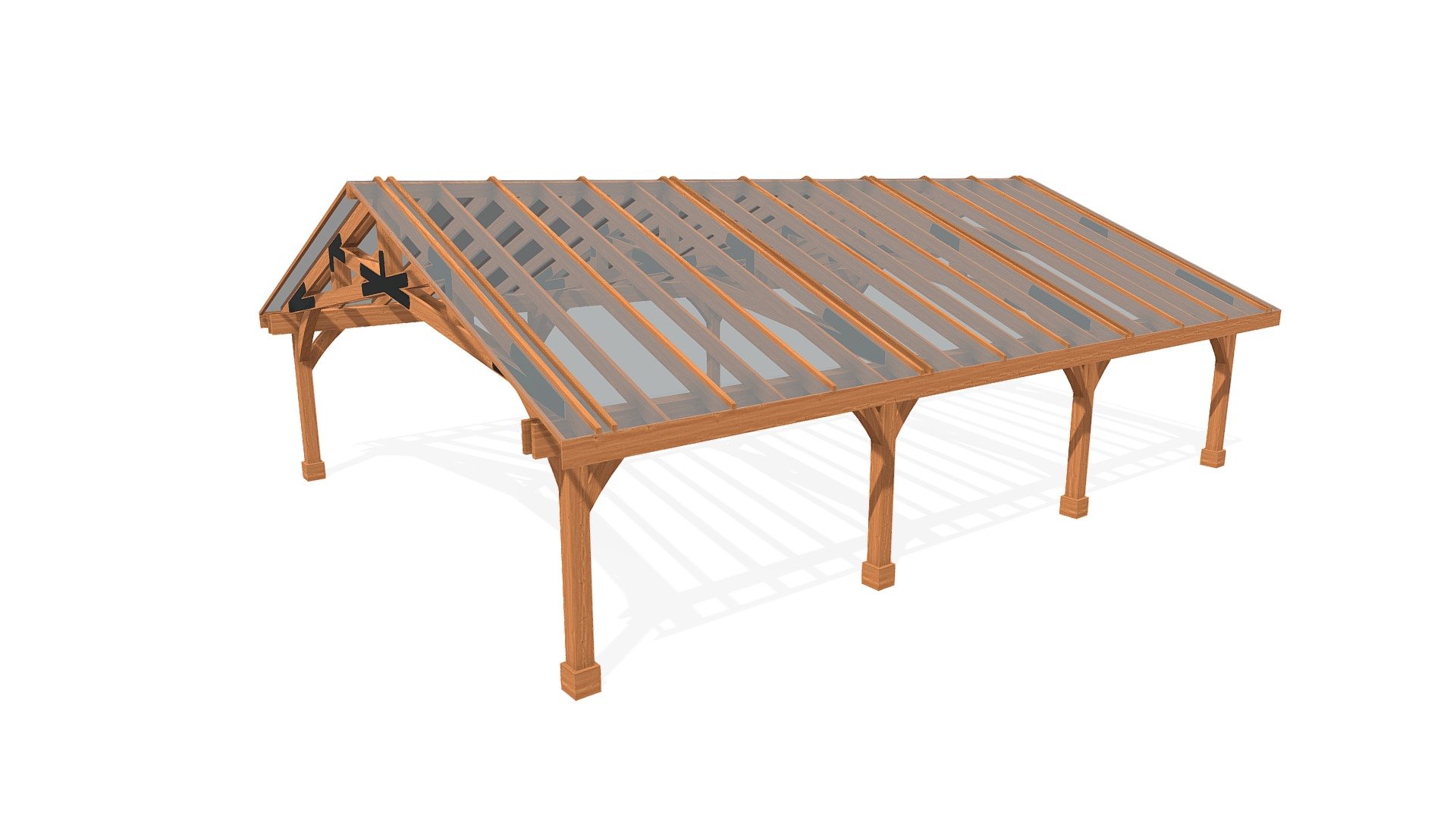 Custom SC Pavilion 40 L ft x 30 W ft - 3D model by Forever Redwood ...