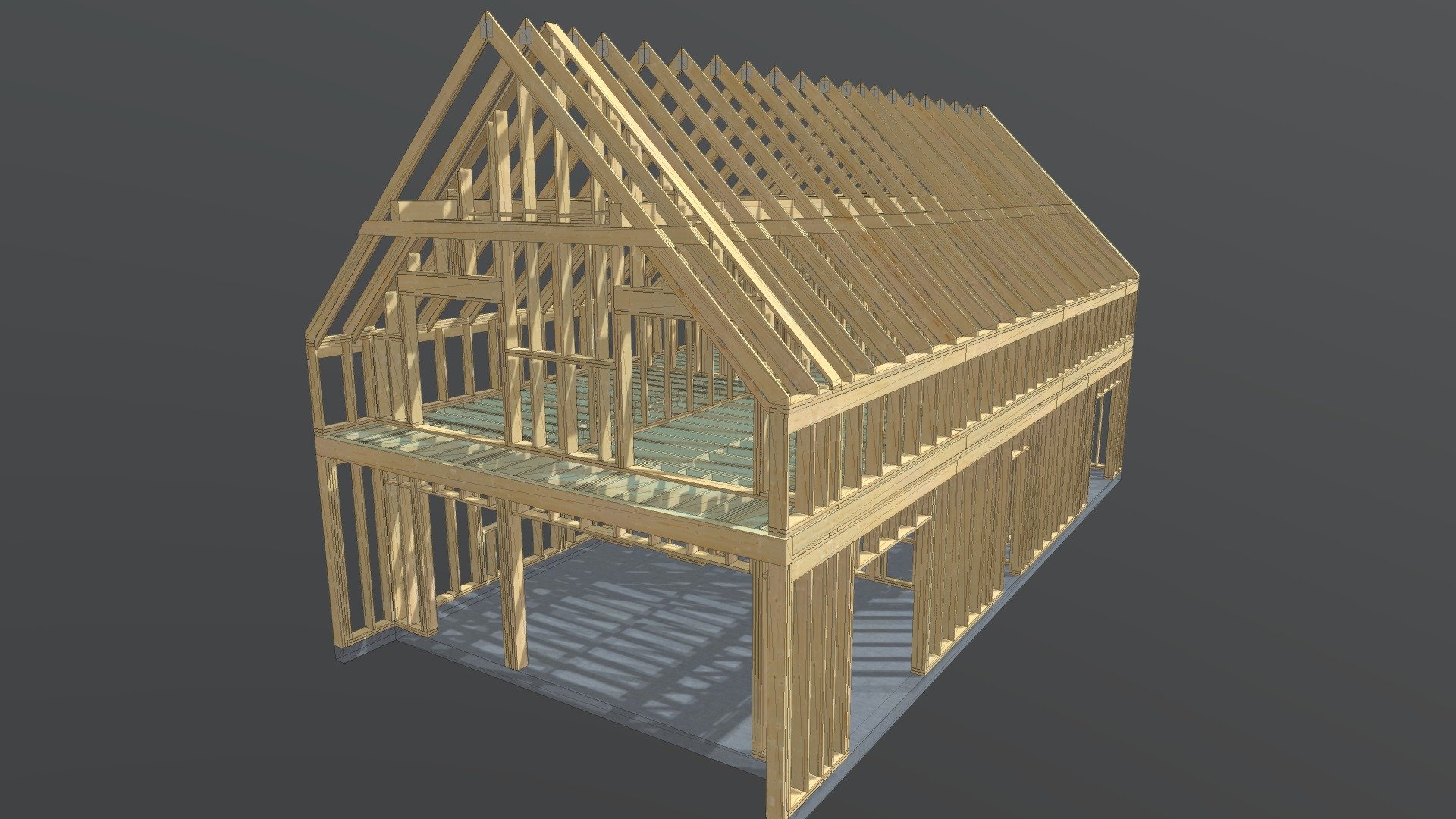 Engineering Roof Structure - 3D model by KD - INVEST inwestycje i ...