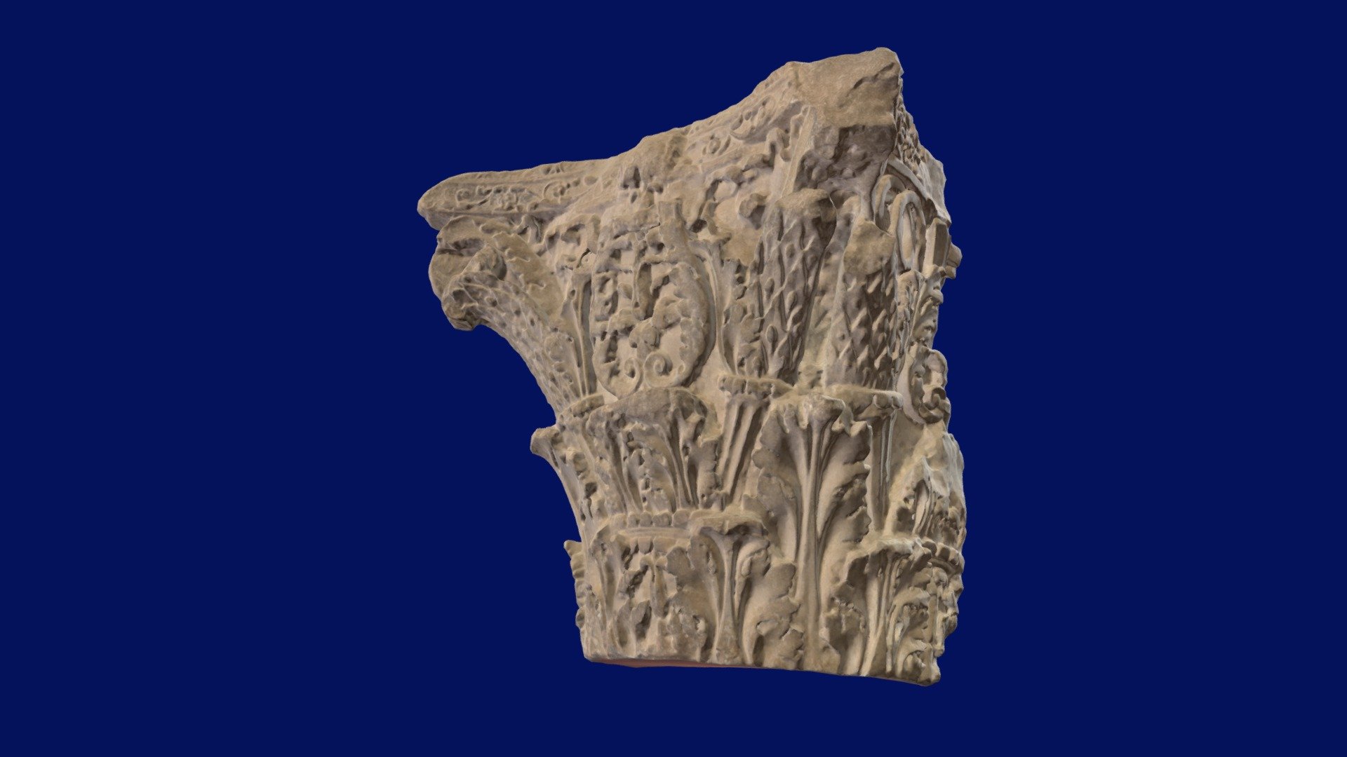 Inv296 - Frammento di capitello di Porta Aurea - 3D model by FrameLAB ...