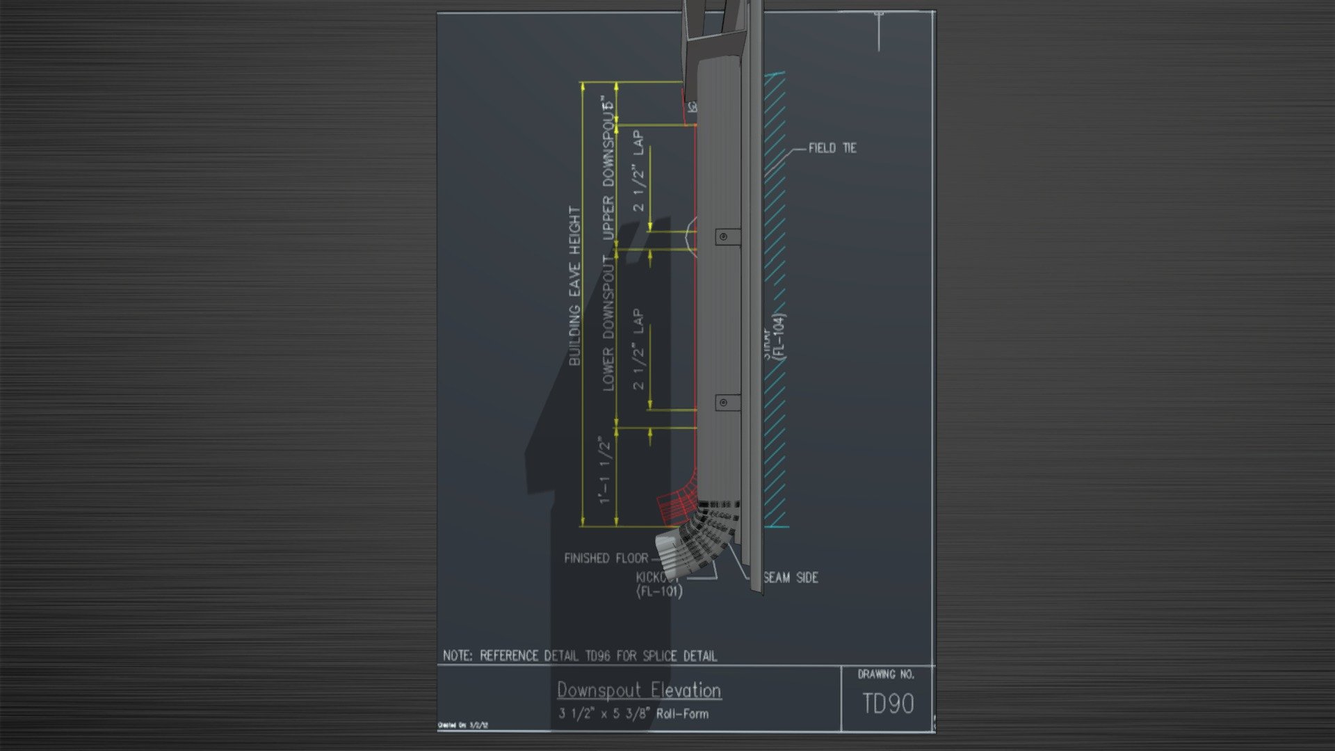 TD90 Detail Drawing - 3D model by Great Western Building Systems ...