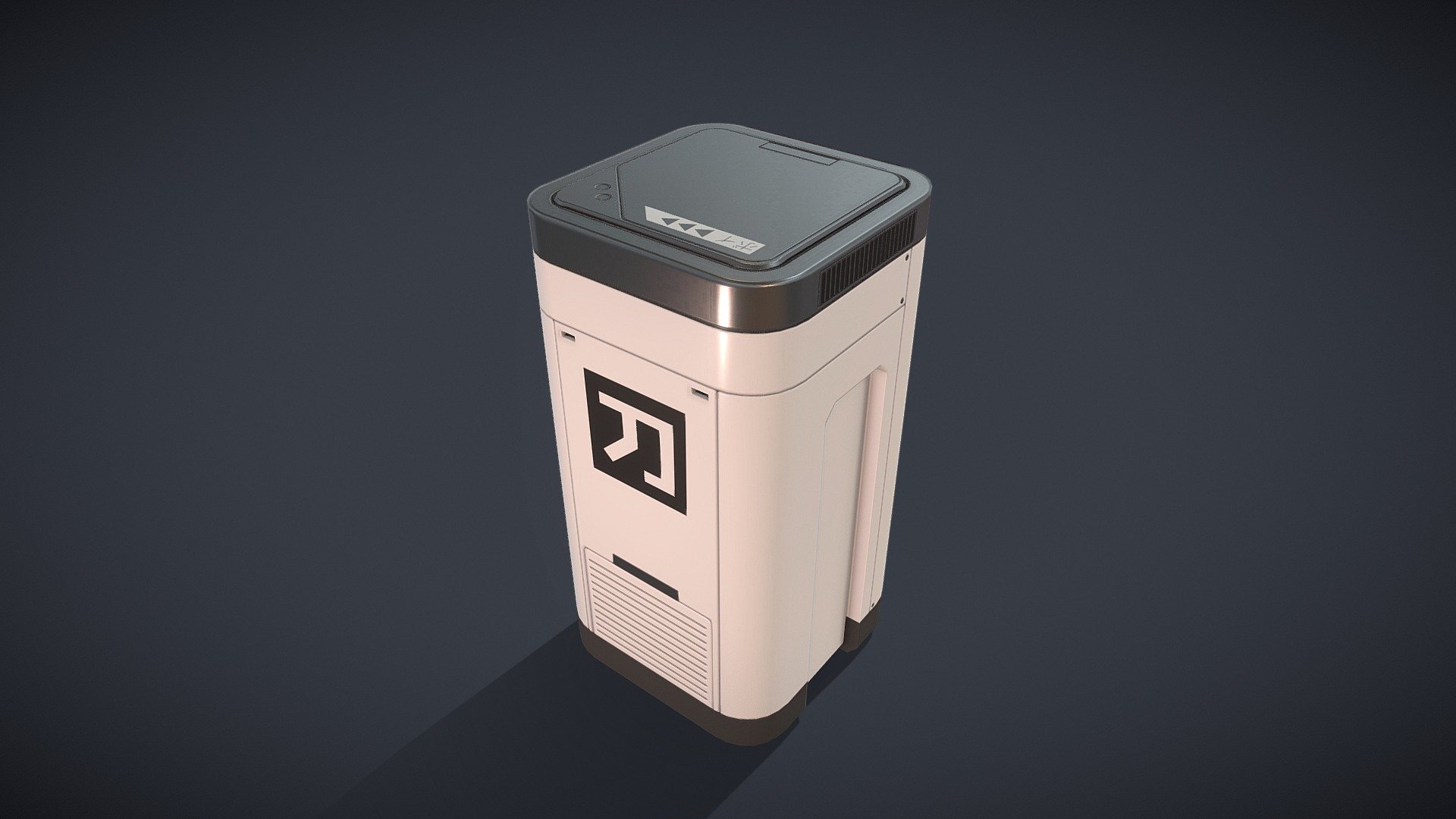 12-2018 [Doom study] - Garbage Bin Lowpoly - 3D model by Jonathon ...