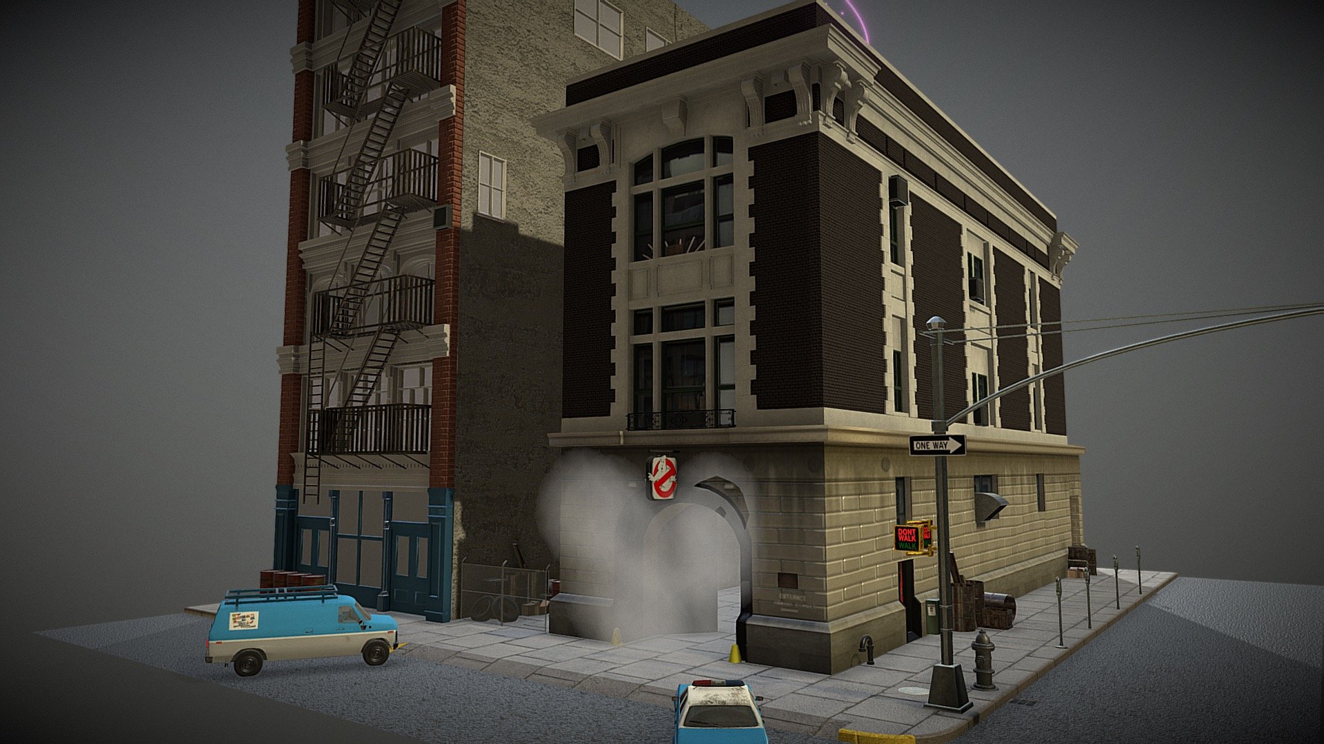 1984 Ghostbusters Firehouse - 3D model by paulelderdesign [e312ee2 ...