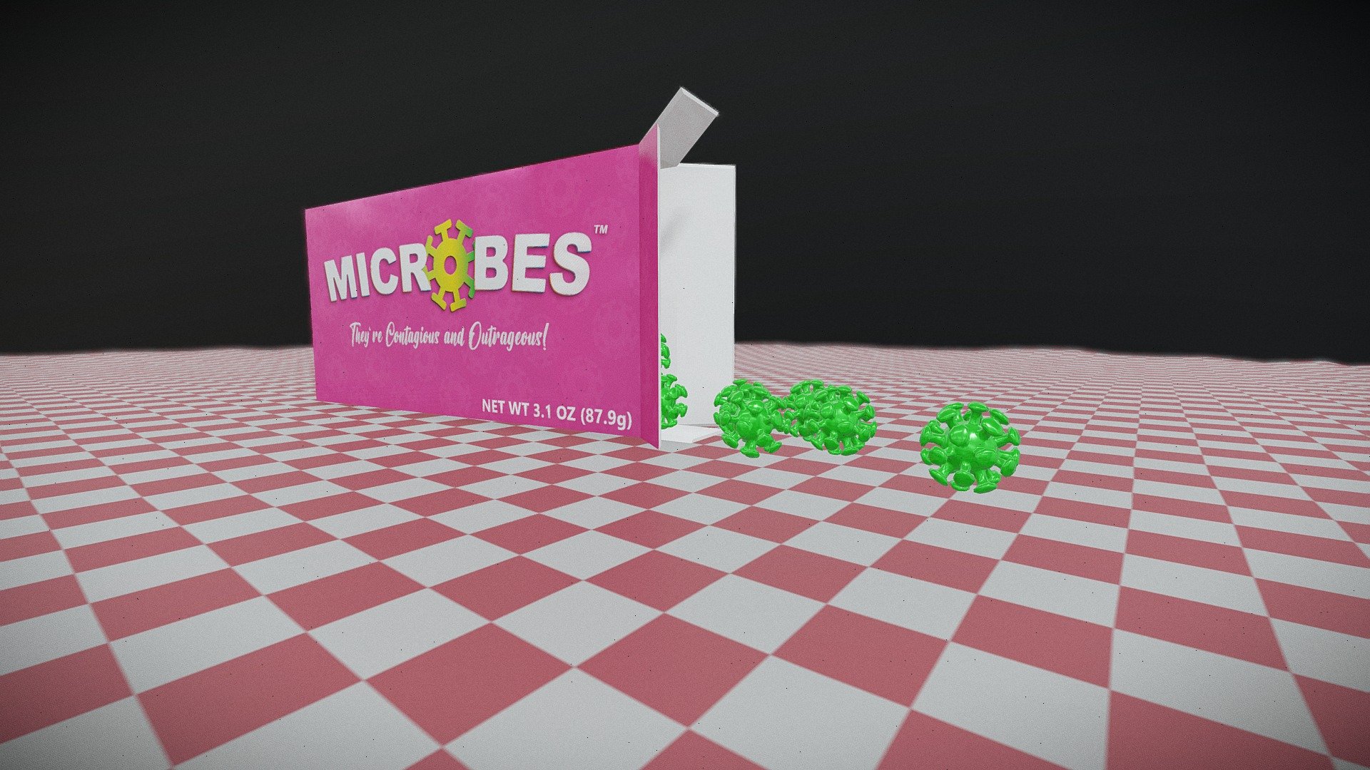 Microbes - 3D model by Anthony Marquette (@AnthonyMarquette) [e316a55 ...