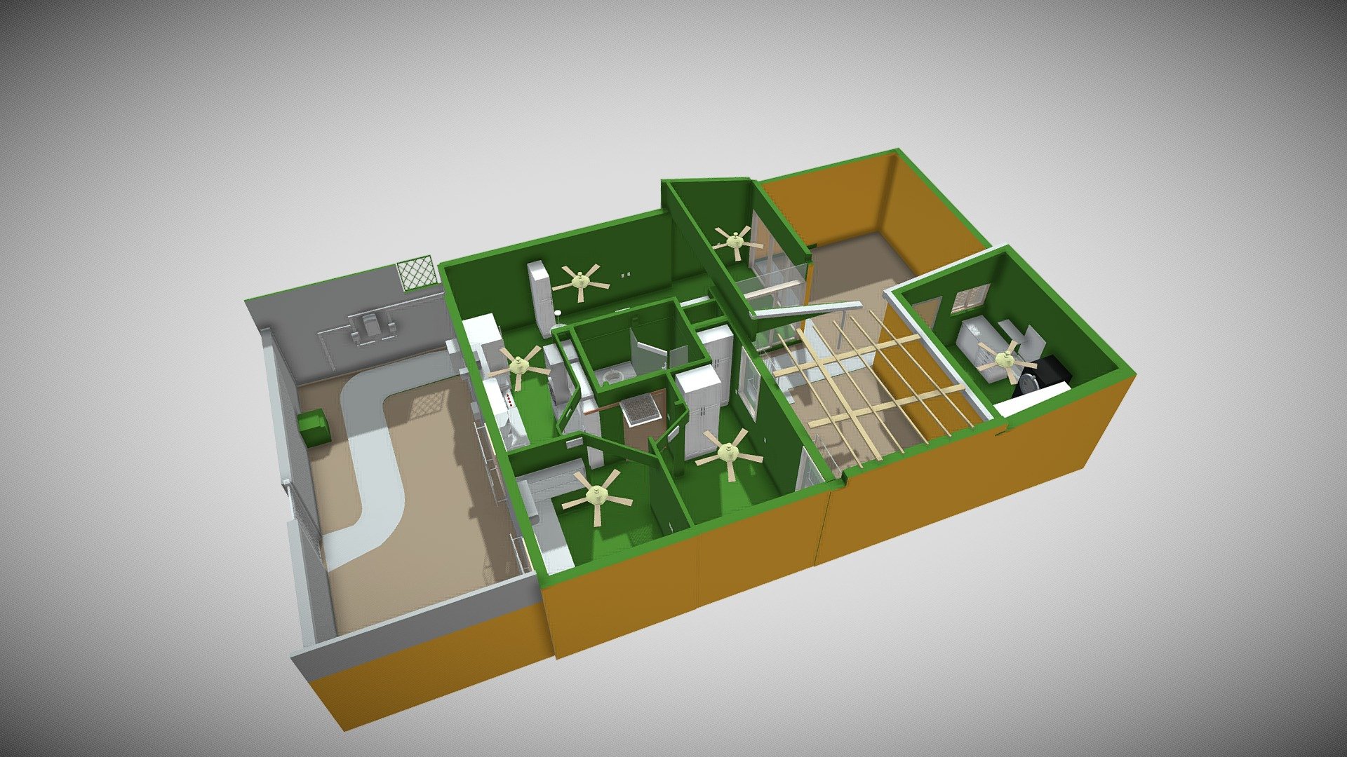 בלי גג ריסה סלברמן משעול חרדון - 3D model by Nir Arad Erez Medidot ltd ...
