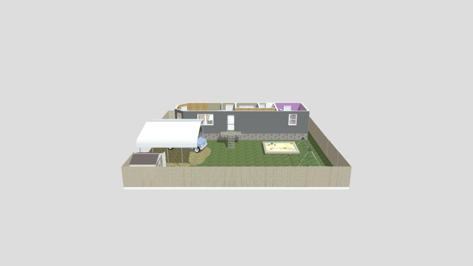Trailer home - Download Free 3D model by Home Design 3D (@homedesign3d ...