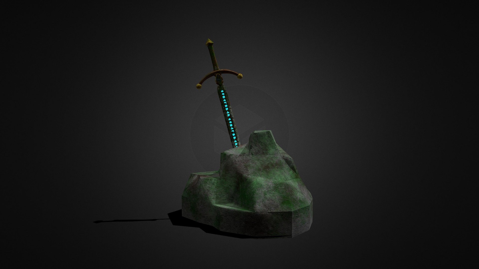 Excalibur - Download Free 3D model by skyjimtw (@skyjimtw) [e318e53 ...