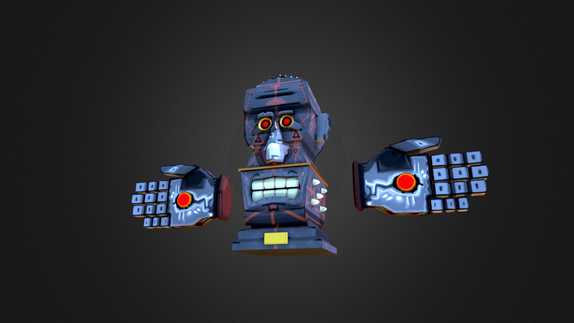 Stone Golem boss character - 3D model by 22033A [e319f98] - Sketchfab