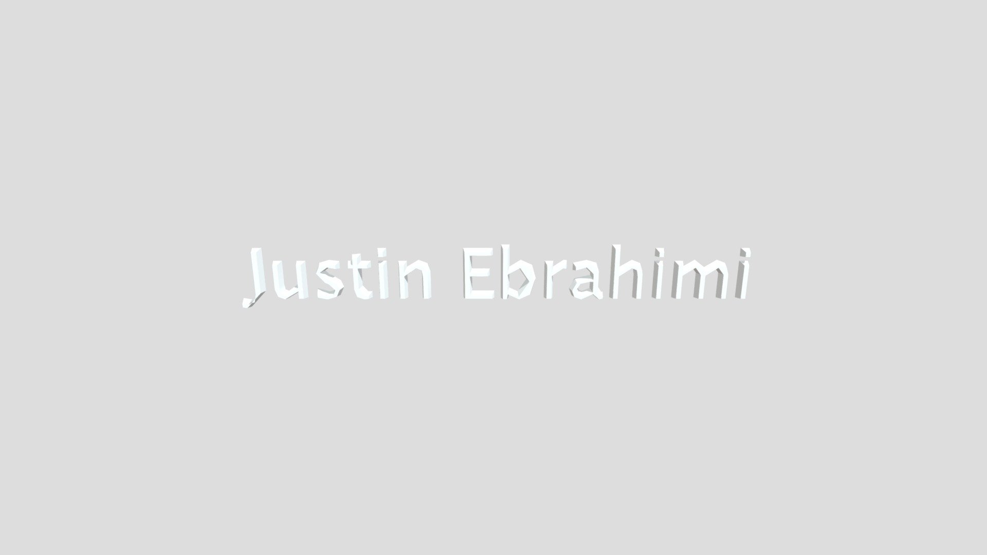 Signature - 3D model by JustinEbrahimi [e31fb0a] - Sketchfab