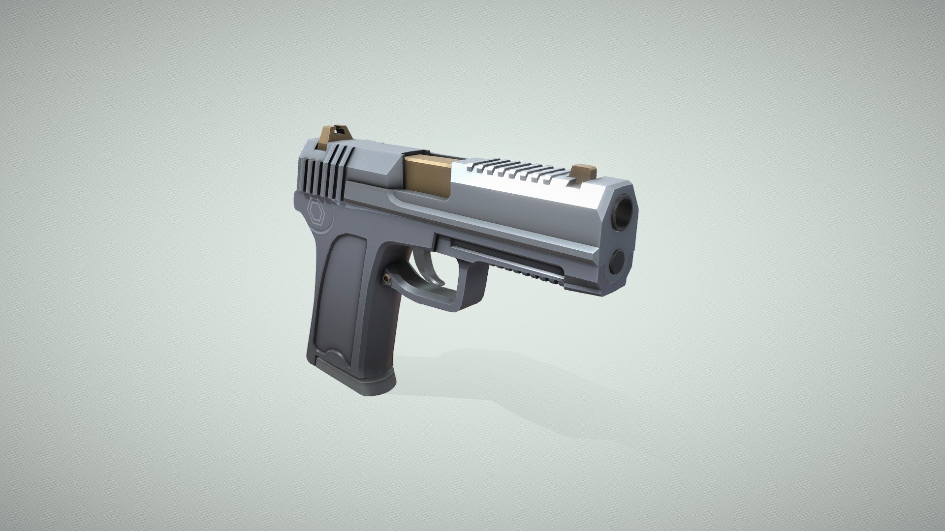 Low Poly Pistol - Download Free 3D model by LeopardGepard [e321c7a ...