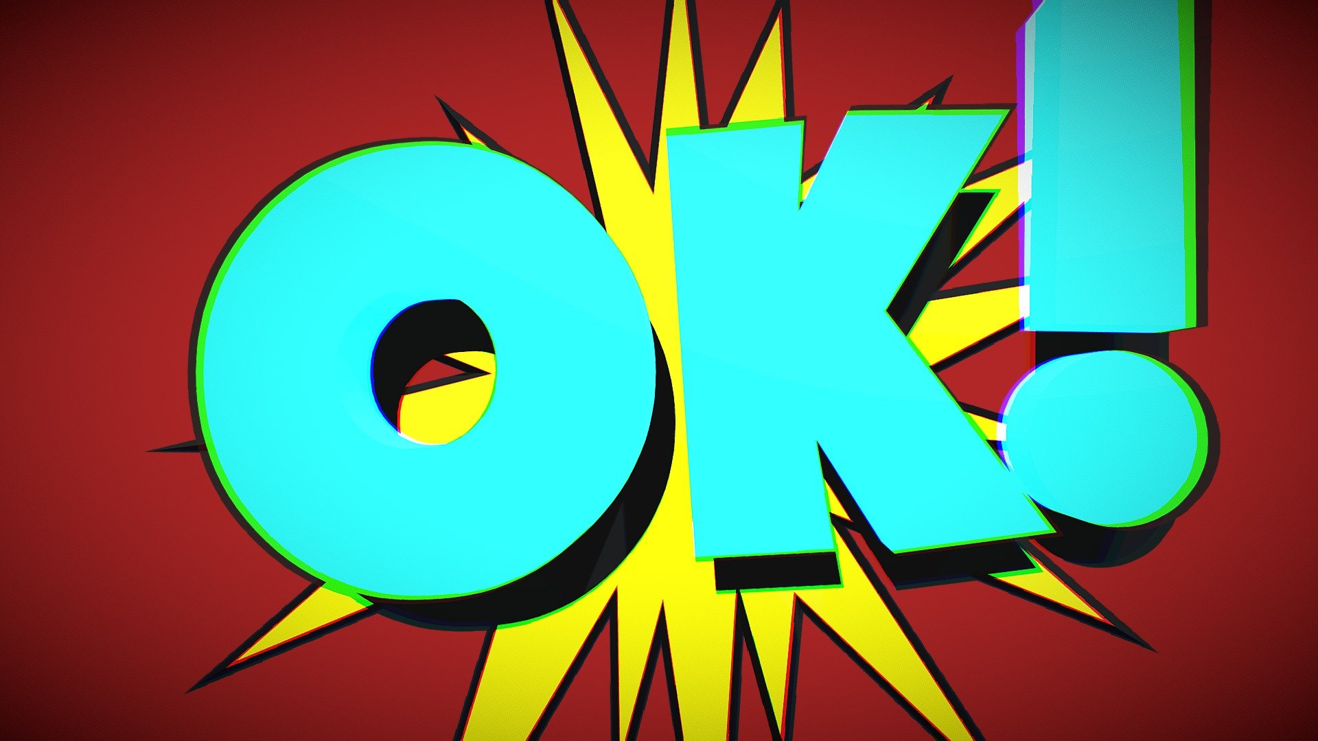 "Ok" Blue FX for AR animated - Buy Royalty Free 3D model by ...
