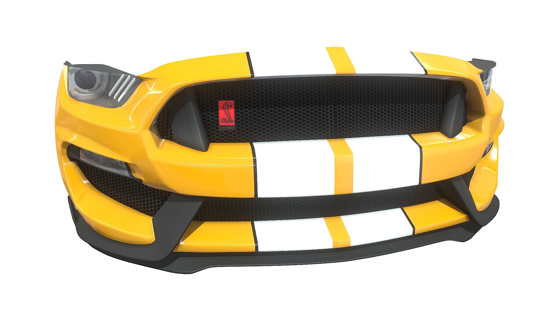 Front Bumper (MidPoly) Ford Mustang Shelby GT350 - 3D model by Yurii ...