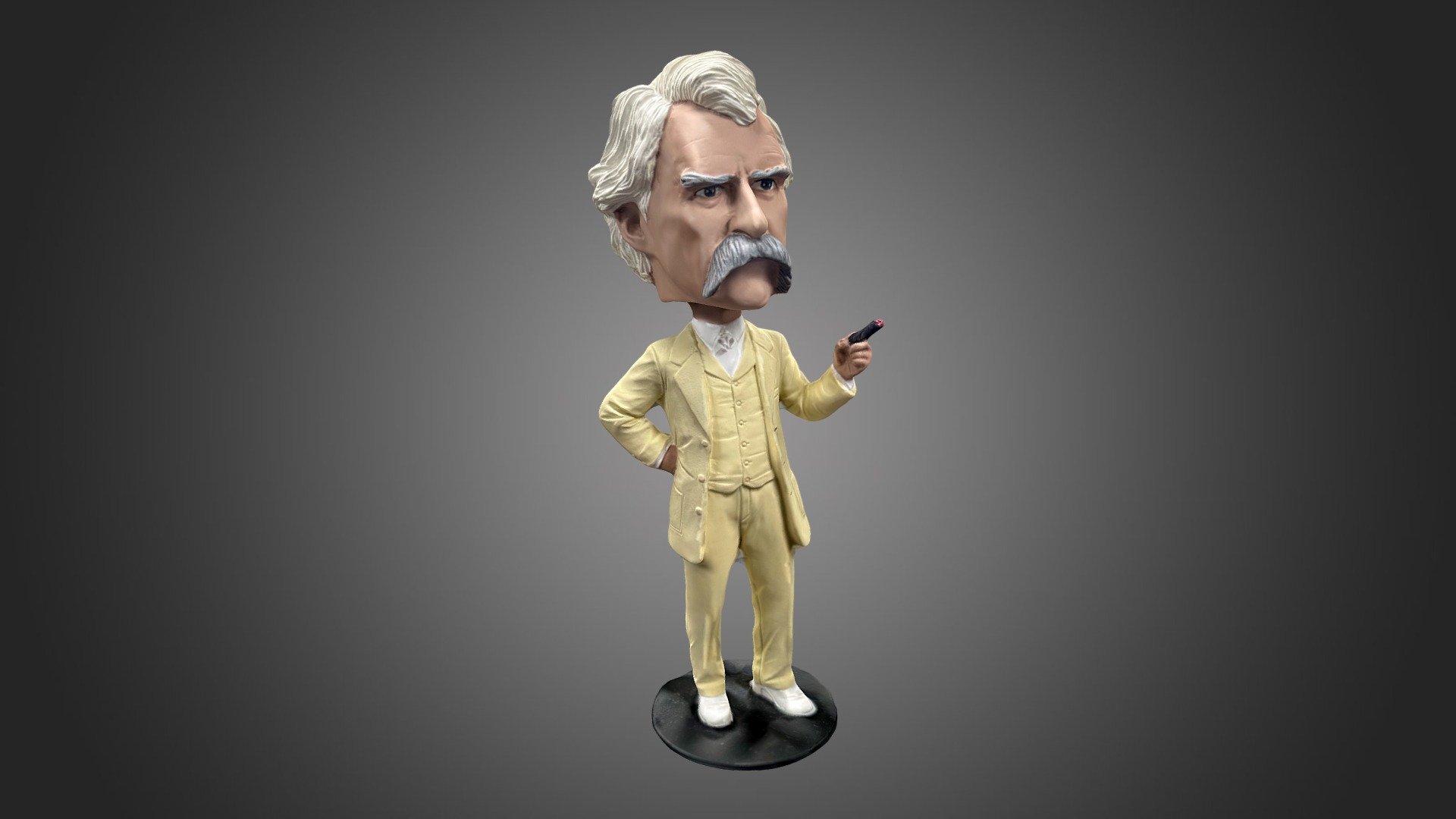 Mark Twain Bobble Head - 3D model by CVM (@CaptureVisualMarketing ...