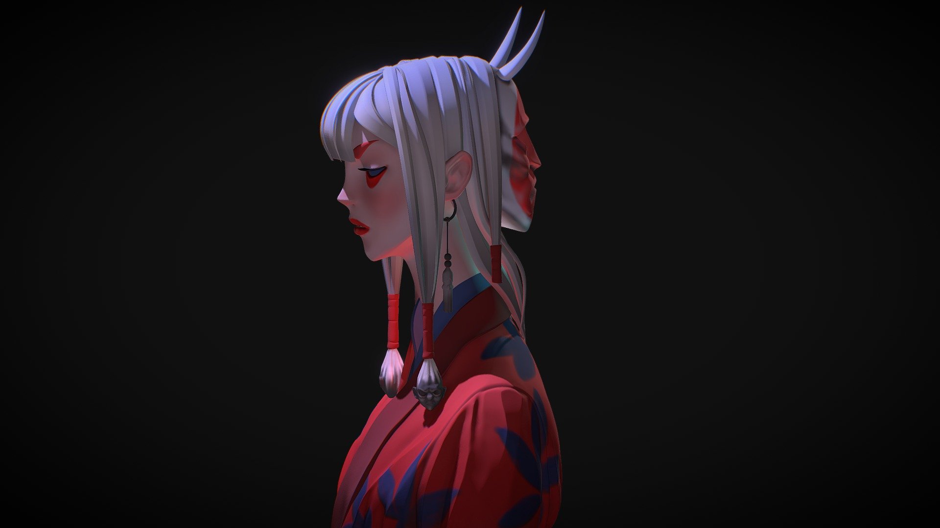 Portrait by Zeen Chin - 3D model by anastasiaremezova [e327d42] - Sketchfab