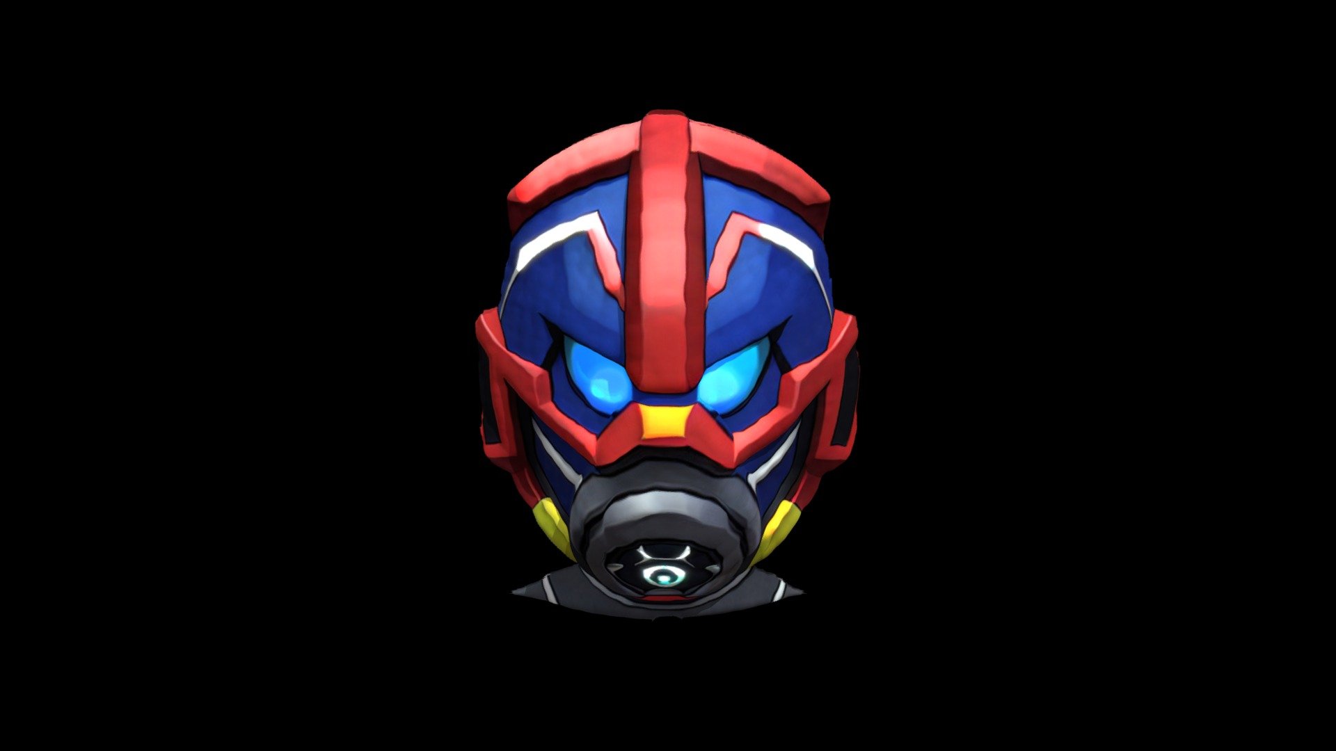 Helmet Mask Robot Cartoon 1107 - Download Free 3D model by klrxyz ...