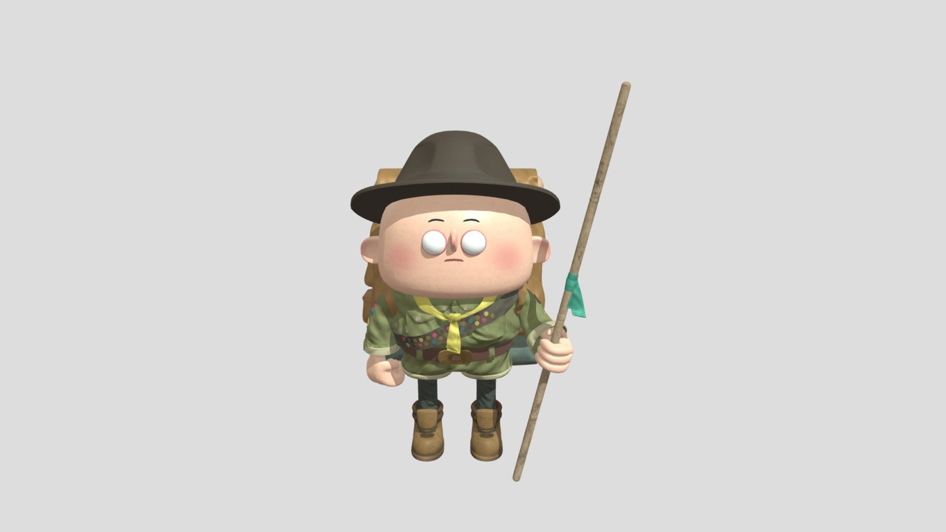 Boy Scout - 3D model by AlexCaze [e329e1a] - Sketchfab