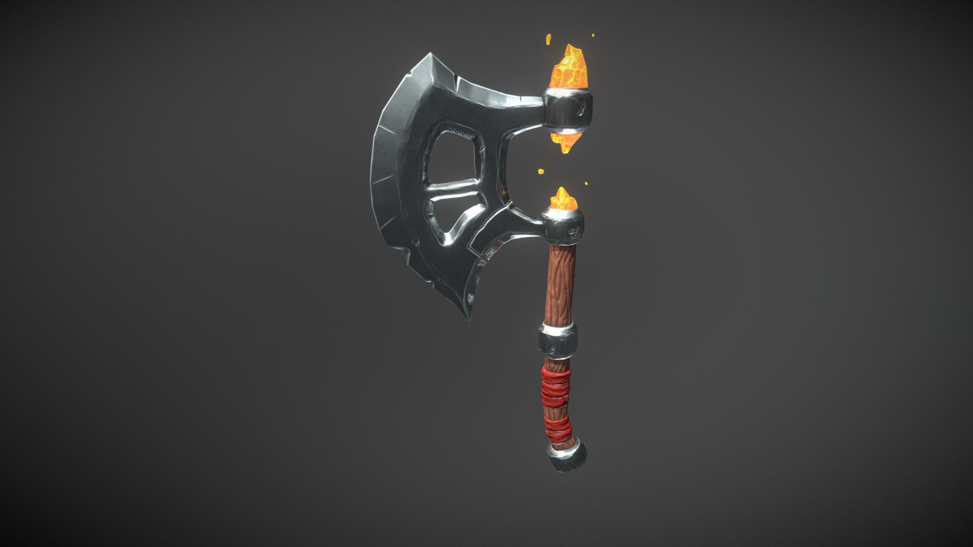 Crystal Axe - 3D model by AlessioVerolini [e32ae3b] - Sketchfab
