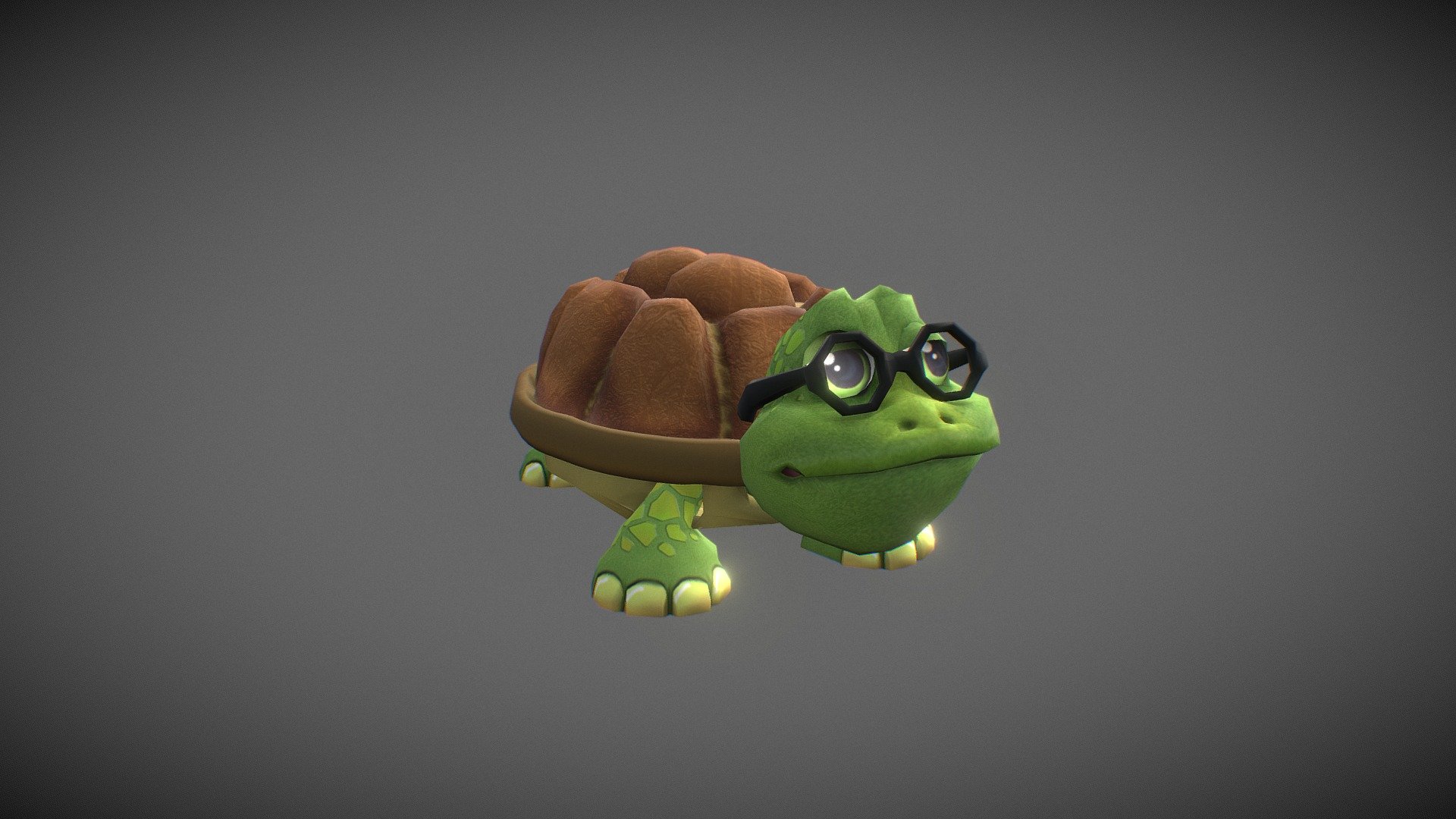 Cartoon Turtle - 3D model by Michał Rudowski (@elyandel) [e32b4f2 ...