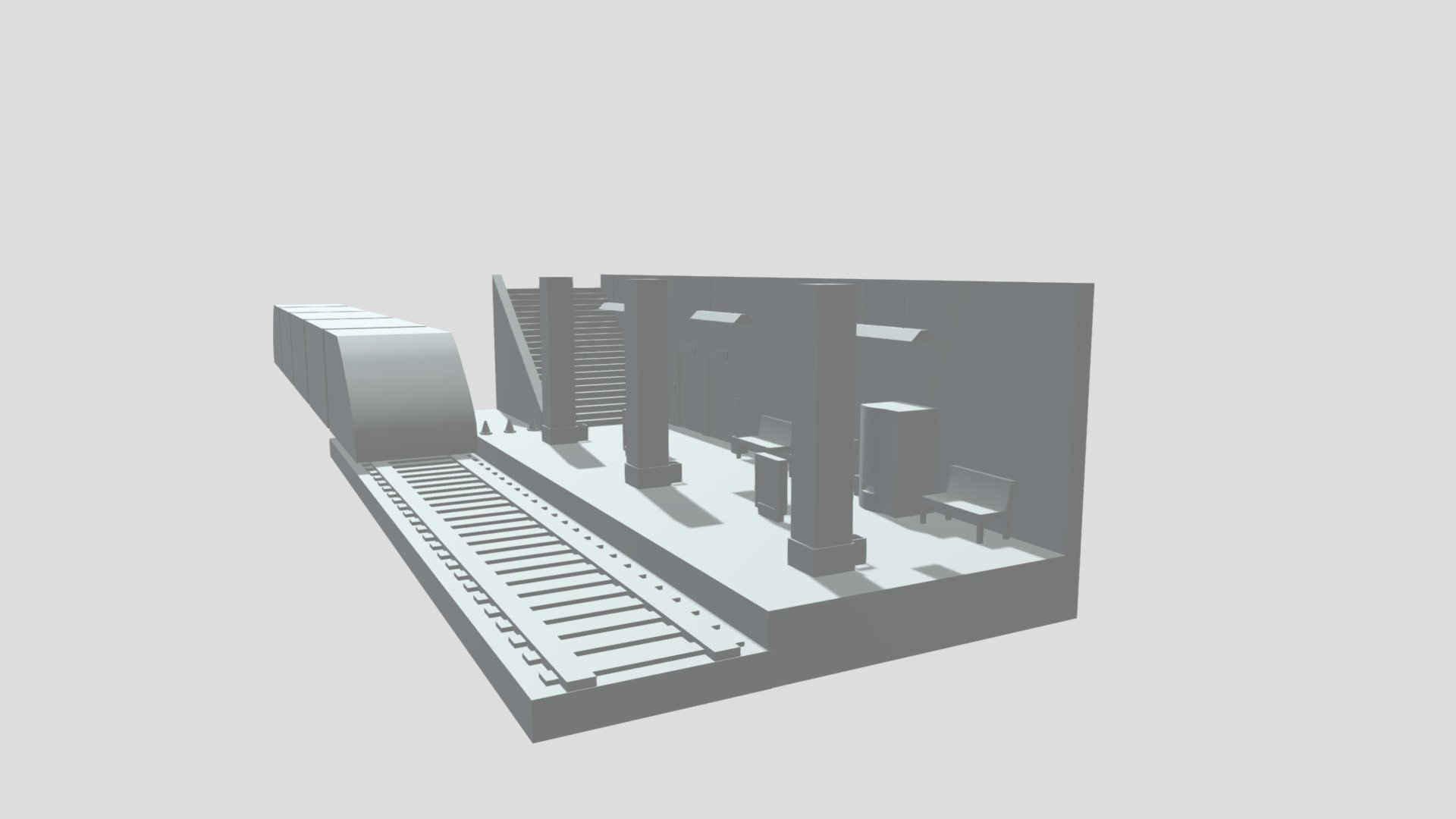 Subway - Low Poly - 3D model by guilherme.chavao [e32c0d4] - Sketchfab