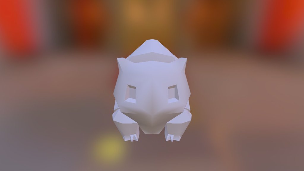 Low- Poly Bulbasaur - 3D model by FacFox (@michaeledi) [e32caec ...