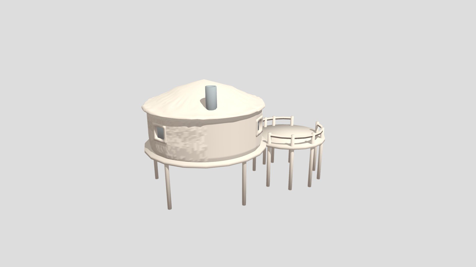 Round Treehouse - 3D model by kadenfairchild [e331f2c] - Sketchfab
