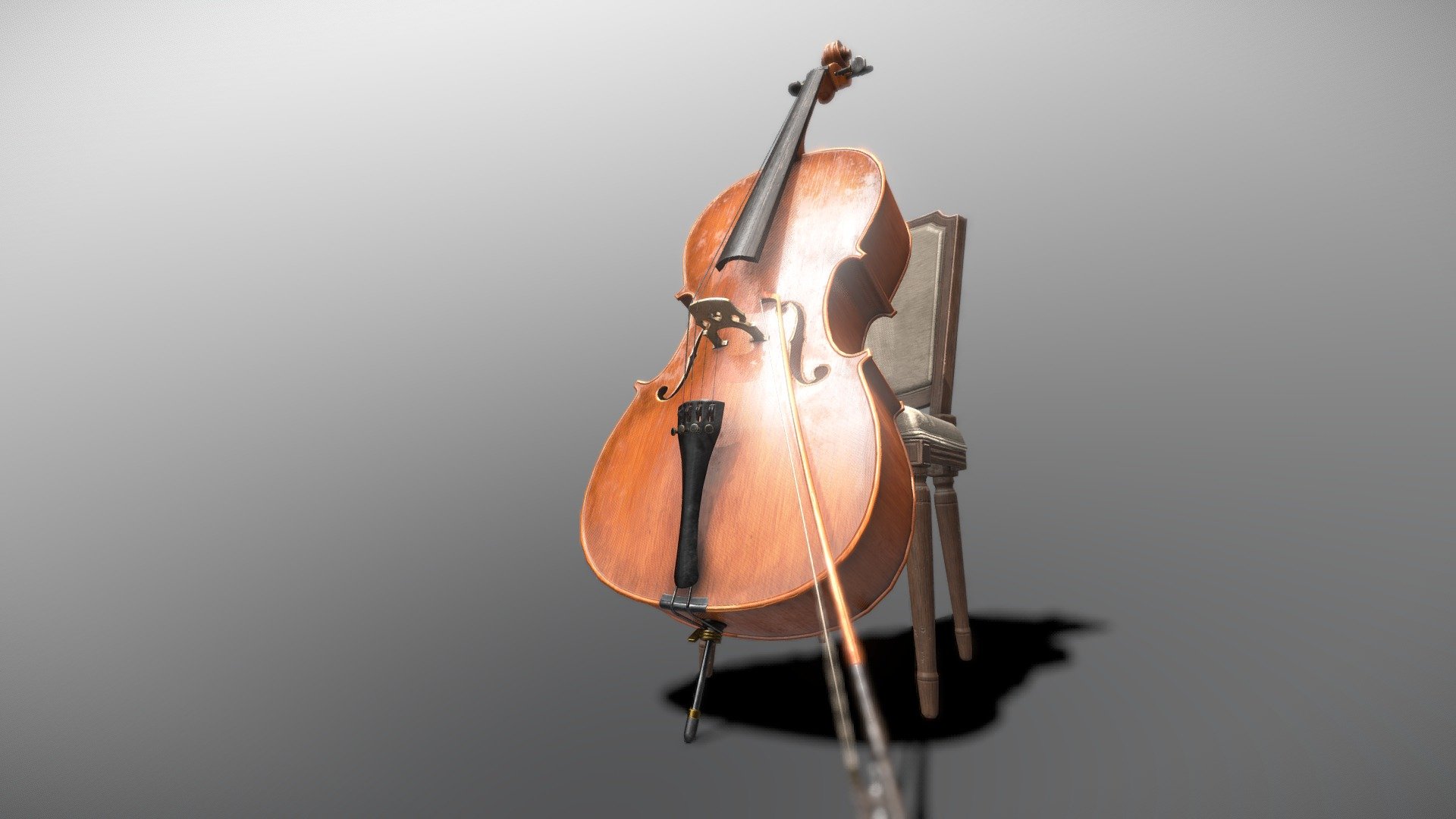 Cello - 3D model by ResoOO [e332daf] - Sketchfab