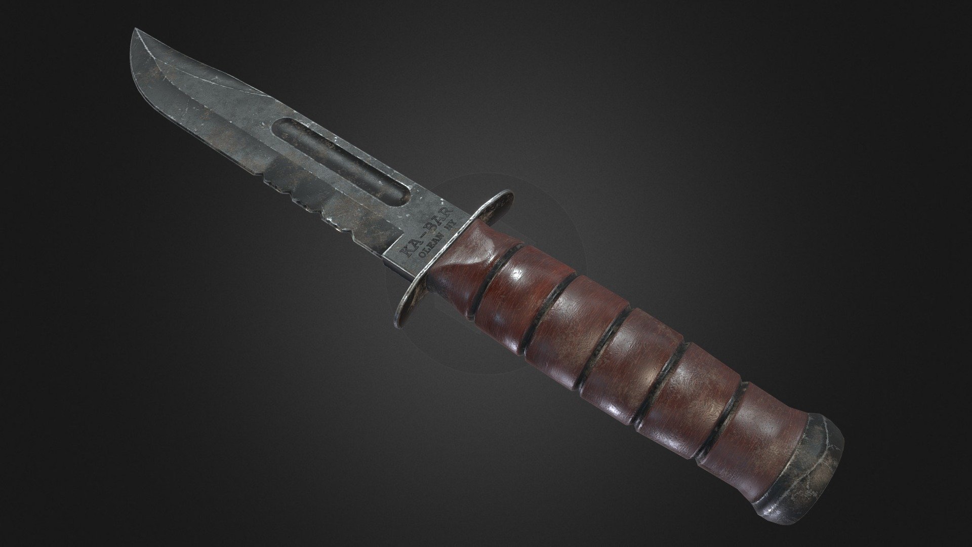 Old Ka-Bar - 3D model by derendered [e335a13] - Sketchfab