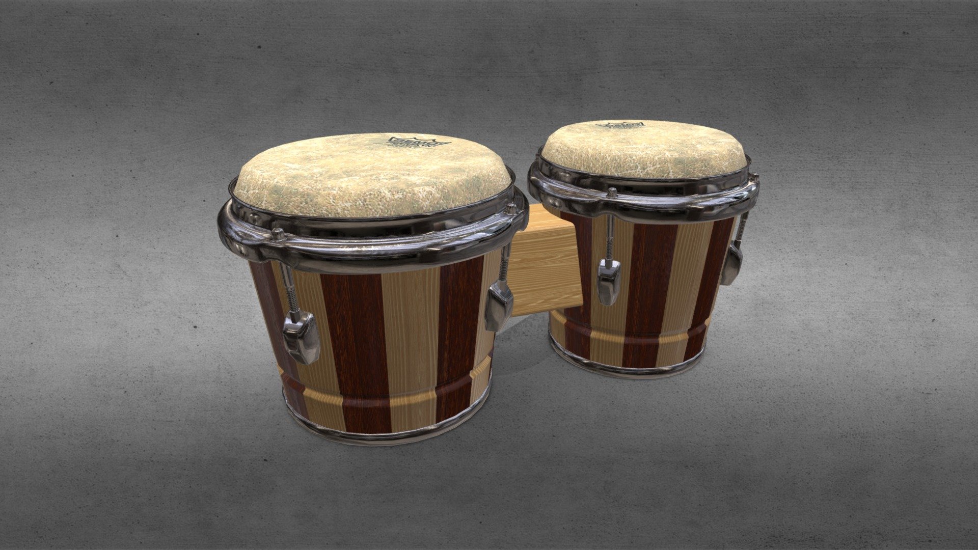 Bongos - Buy Royalty Free 3D model by Davide Specchi (@Davide.Specchi) [e3366e0] - Sketchfab Store