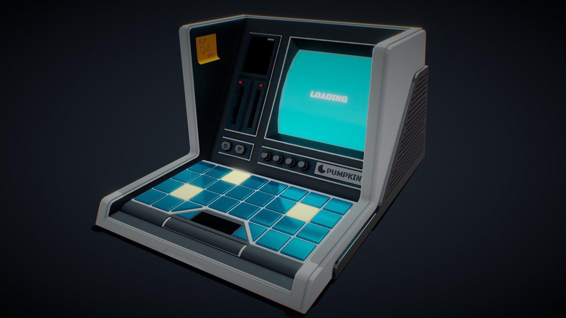 Retro PC - 3D model by Kidus Eshetu (@kidus333) [e33678e] - Sketchfab