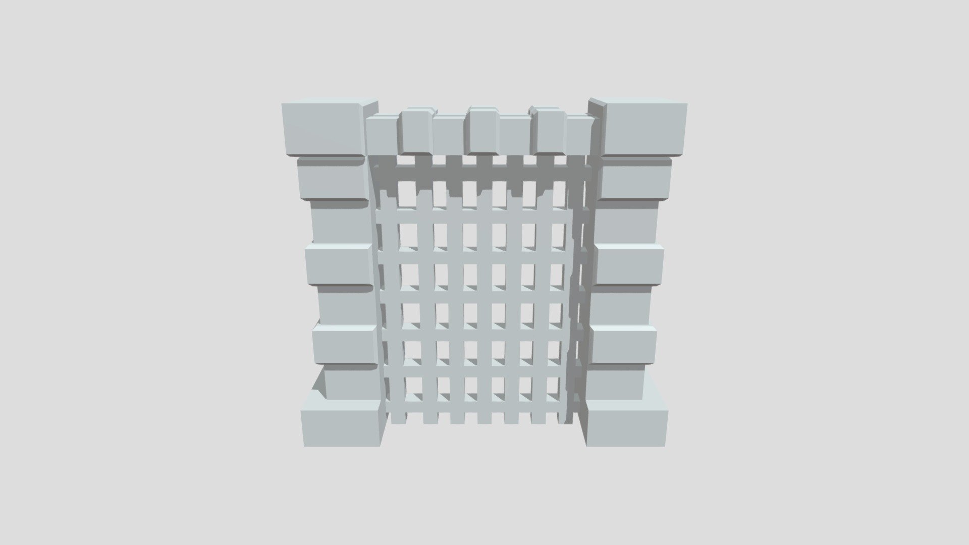 Dungeon gate - Download Free 3D model by Vorg (@darktps) [e337601 ...