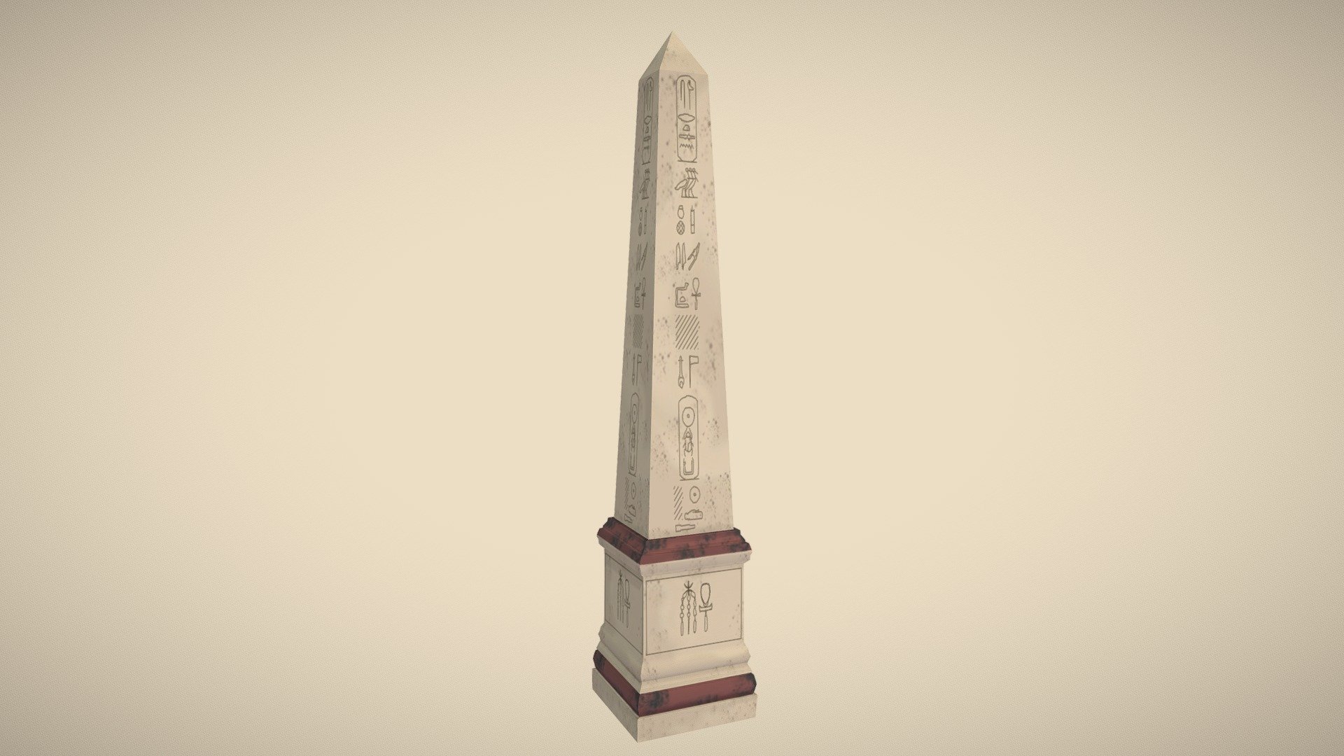 obelisk - 3D model by Kim Baker (@Kim_Baker) [e337eb2] - Sketchfab