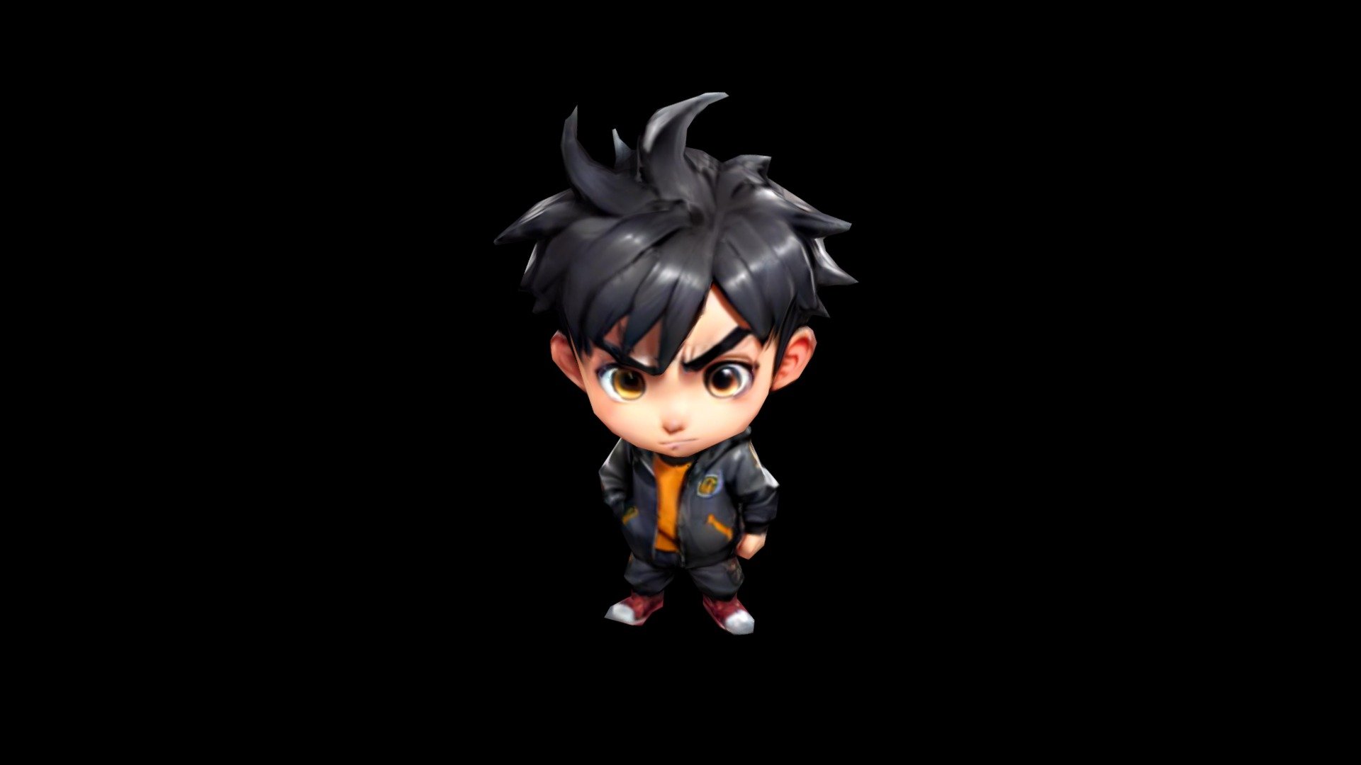 "Angry Fighter (Digital Illustration)" - Download Free 3D model by ...