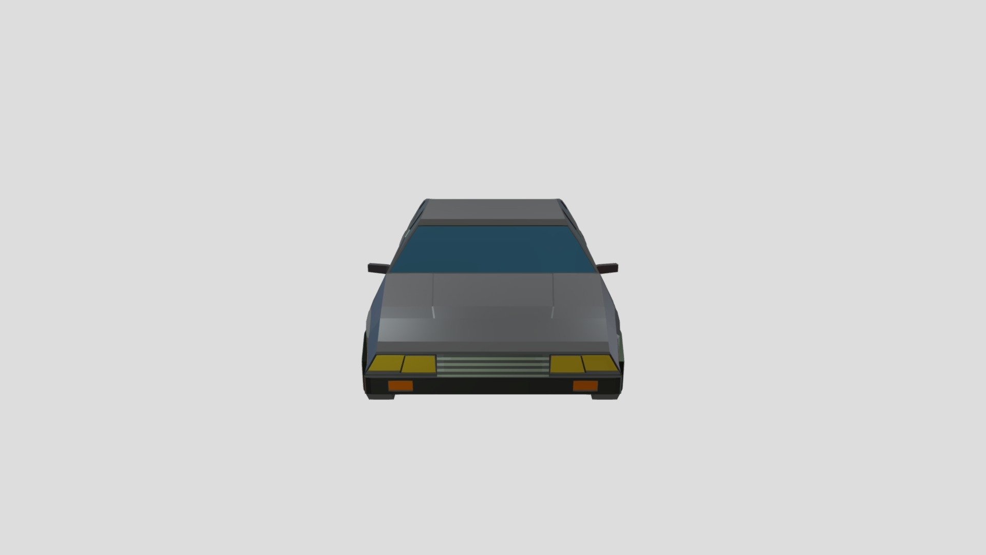 DMC Delorean Low-Poly - 3D model by WarDorien [e33a306] - Sketchfab