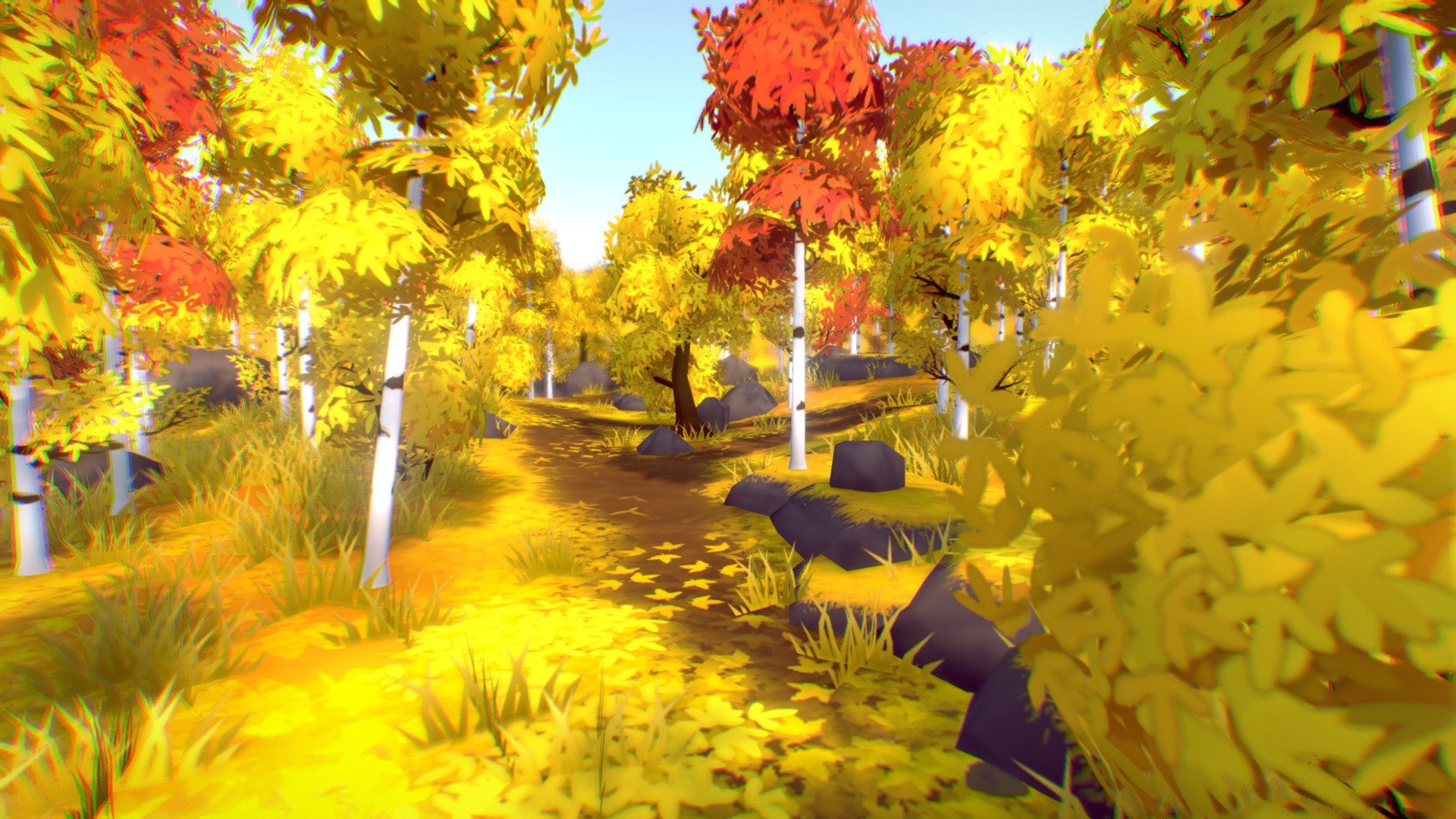 Autumn Forest - 3D model by P3POLYGON (@p3poly) [e33a6c5] - Sketchfab