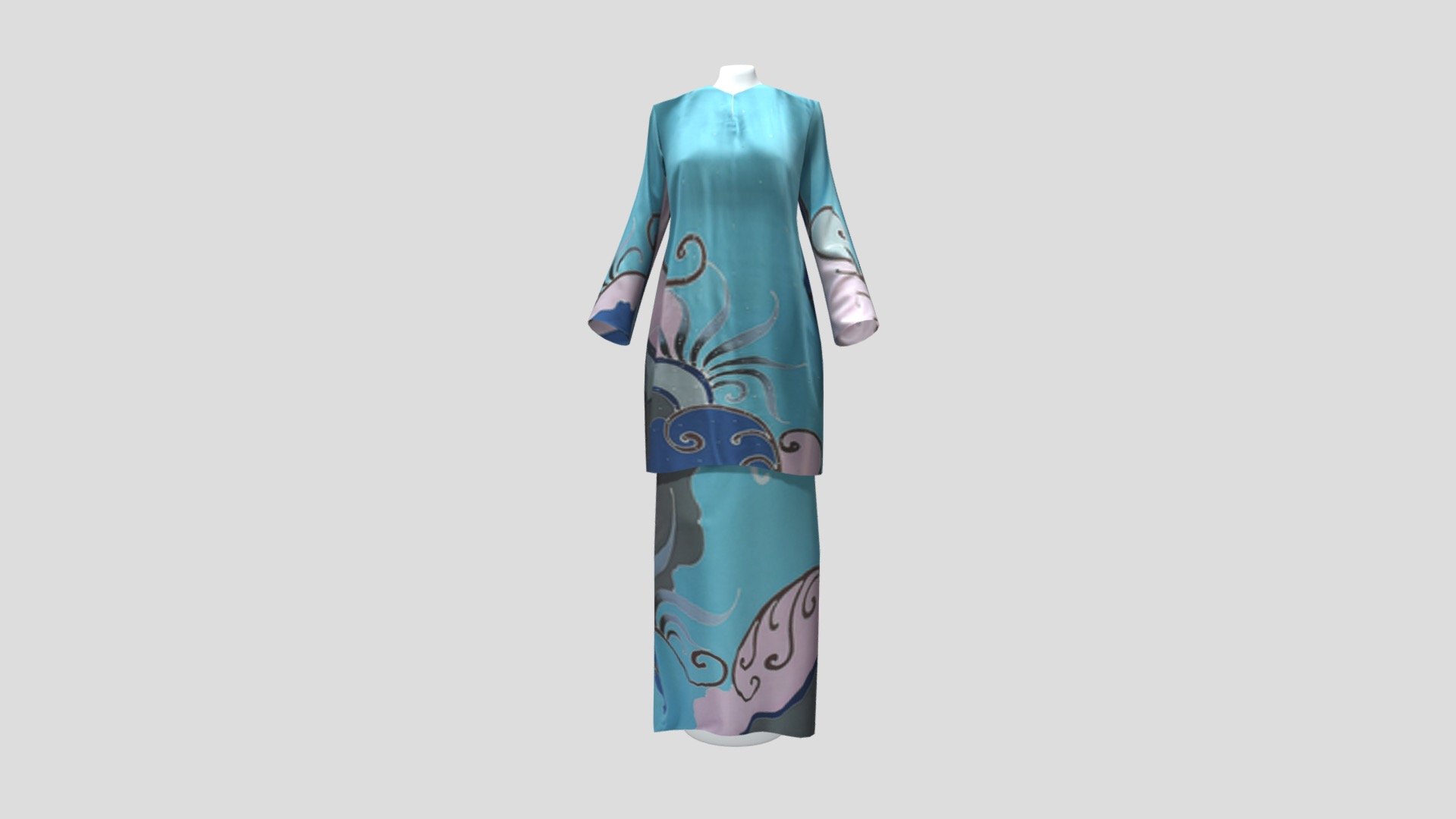 MYM-01 Baju Kurung Batik - Download Free 3D model by eeelabvisual ...