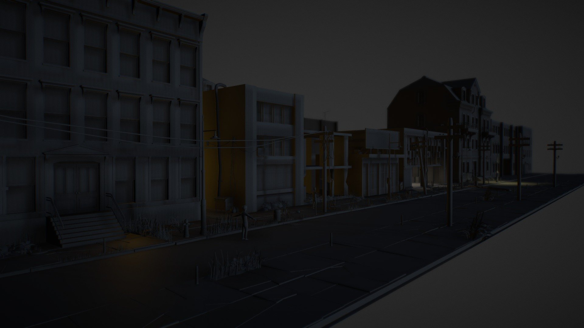 Platform game midlevel detail city level design2 - 3D model by Trangela ...