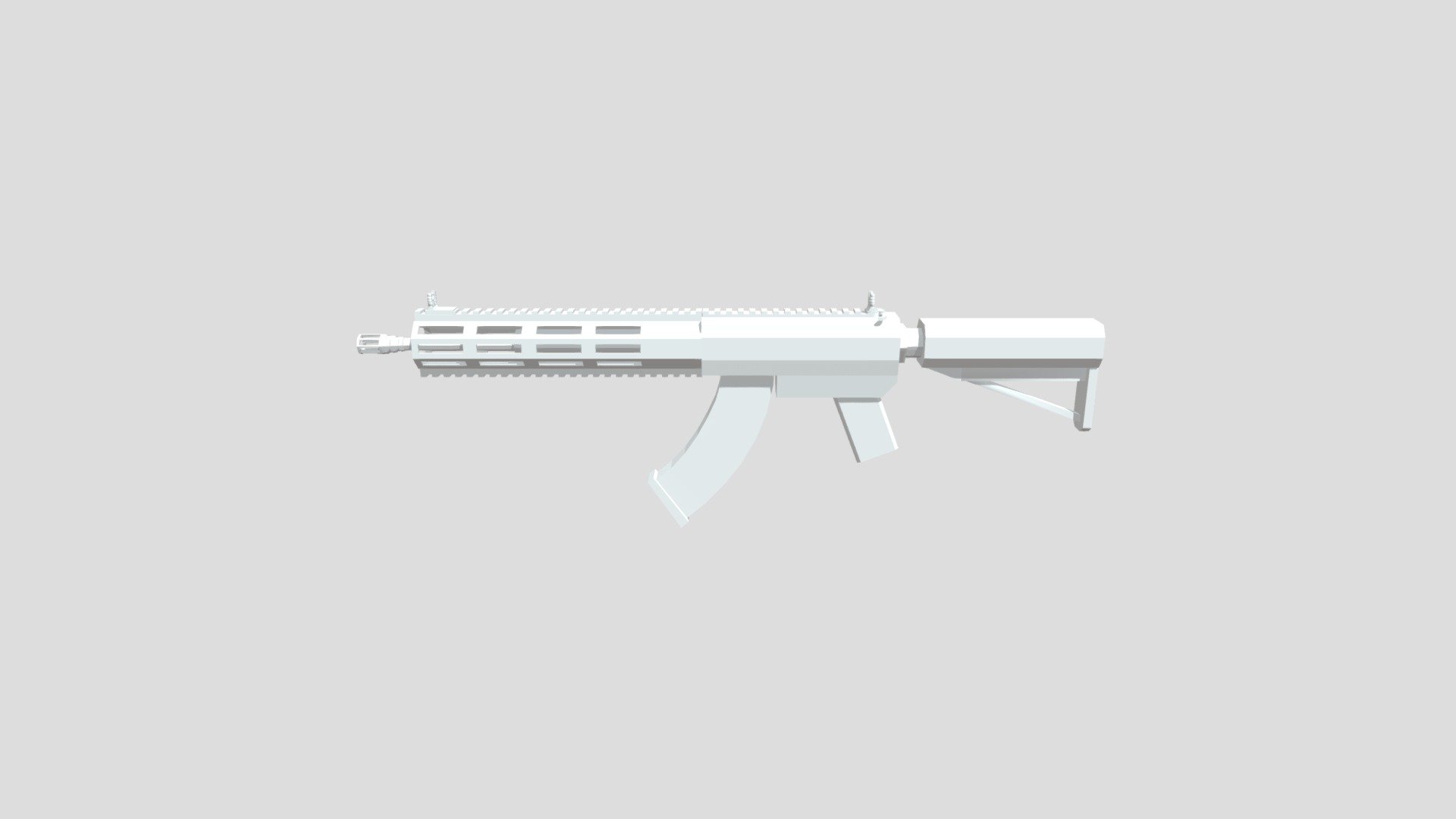 Unturned_MK_47_Mutant - 3D model by Sattory3 [e3425c6] - Sketchfab