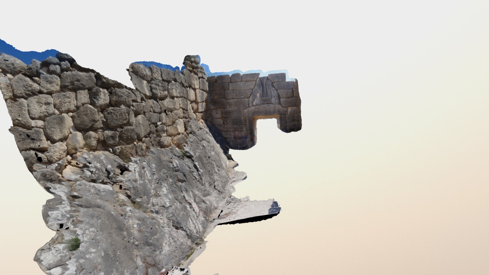 Lion Gate and Fault Plan, Mycenae - 3D model by GeoNico [e3436e8 ...