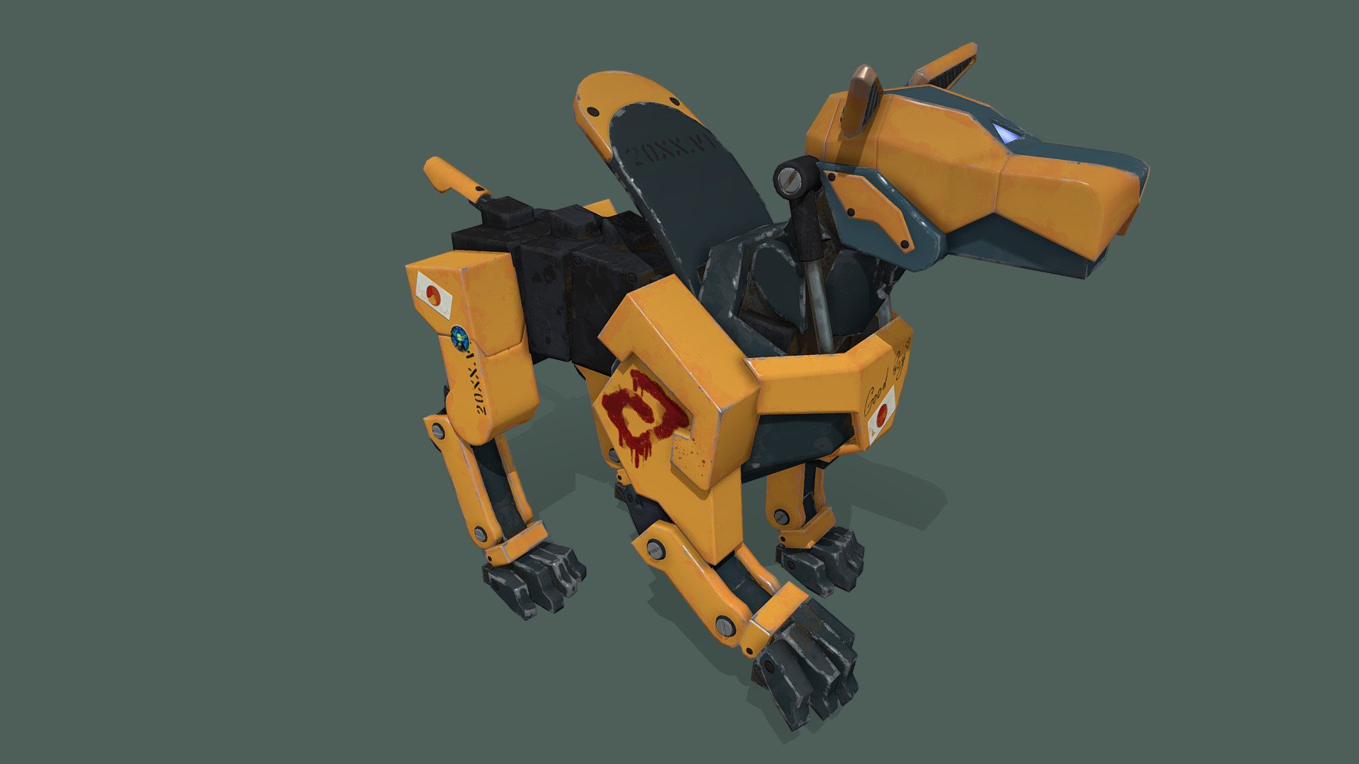 Robo-dog - Download Free 3D model by efforya [e344fcc] - Sketchfab