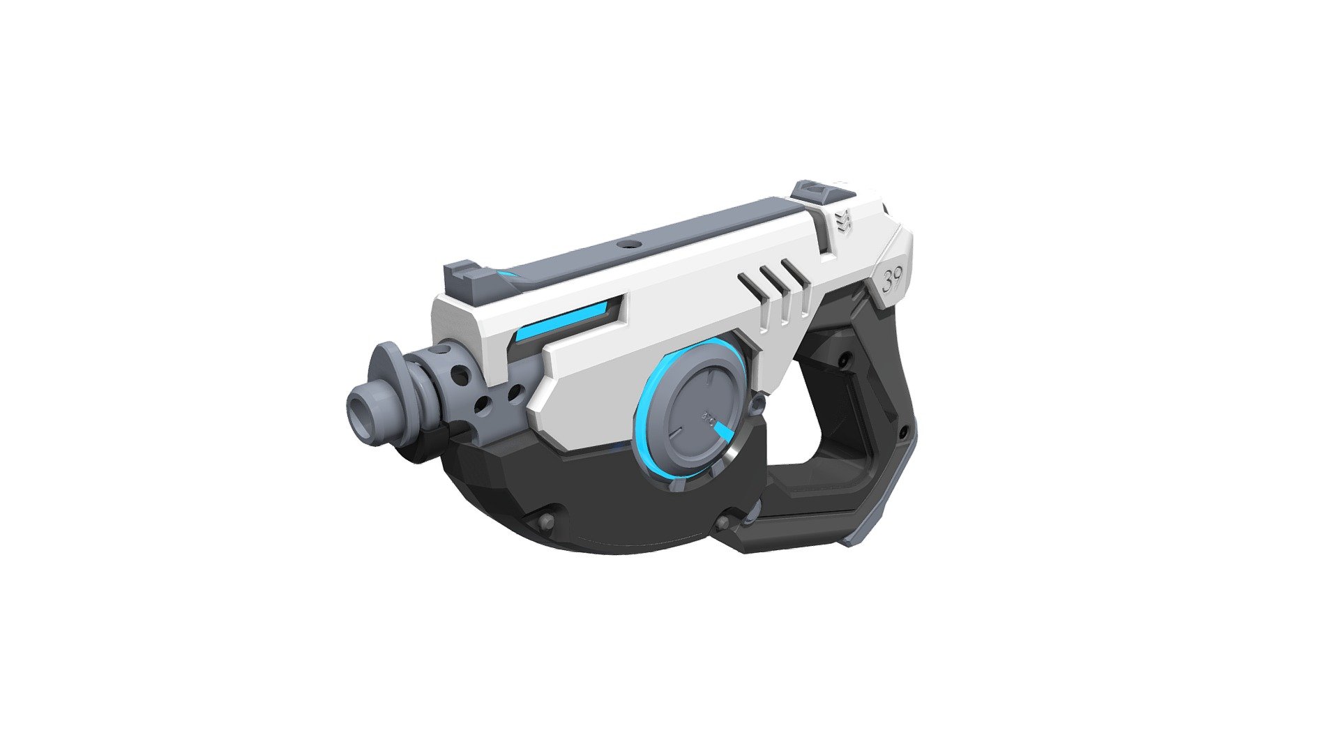 Tracer Blaster Original Skin - Printable - STL - Buy Royalty Free 3D ...