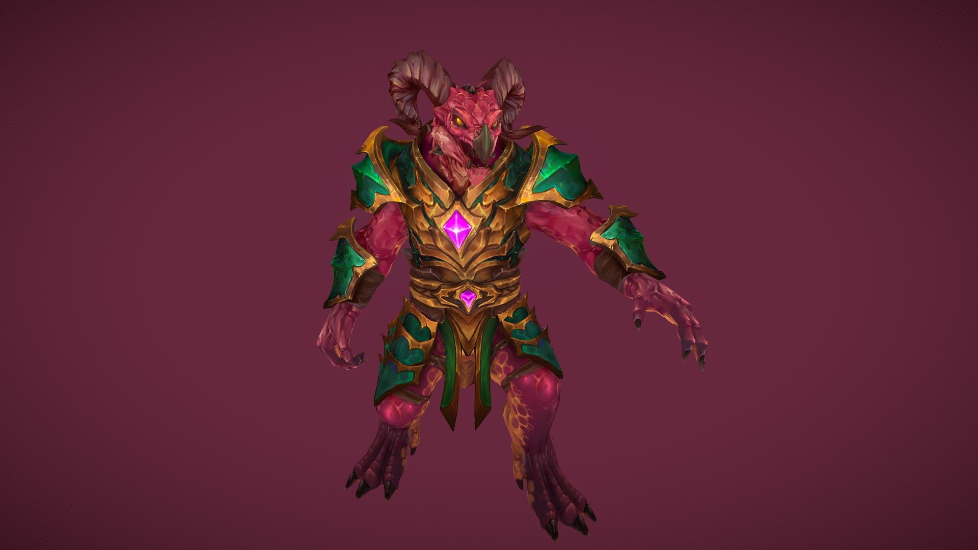 Stylized Fantasy Dragon Brute - 3D model by N-hance Studio (@Malice6731 ...