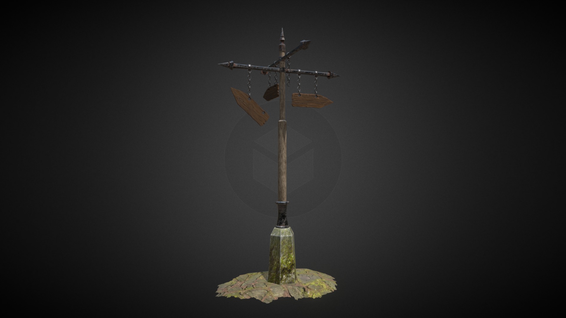 Sign post wip - 3D model by Adrienn Bors (@AdriennB) [e3474d4] - Sketchfab
