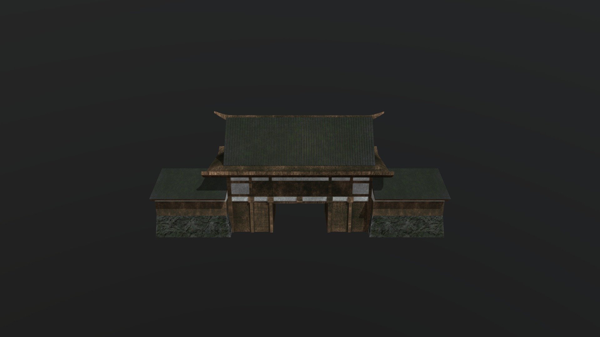 Shrine Gate - 3D model by zcohn [e34775c] - Sketchfab