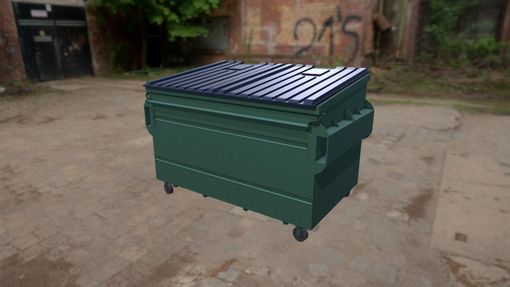 Trash Container - 3D model by Andrew (@drongo.kh) [e347cf0] - Sketchfab