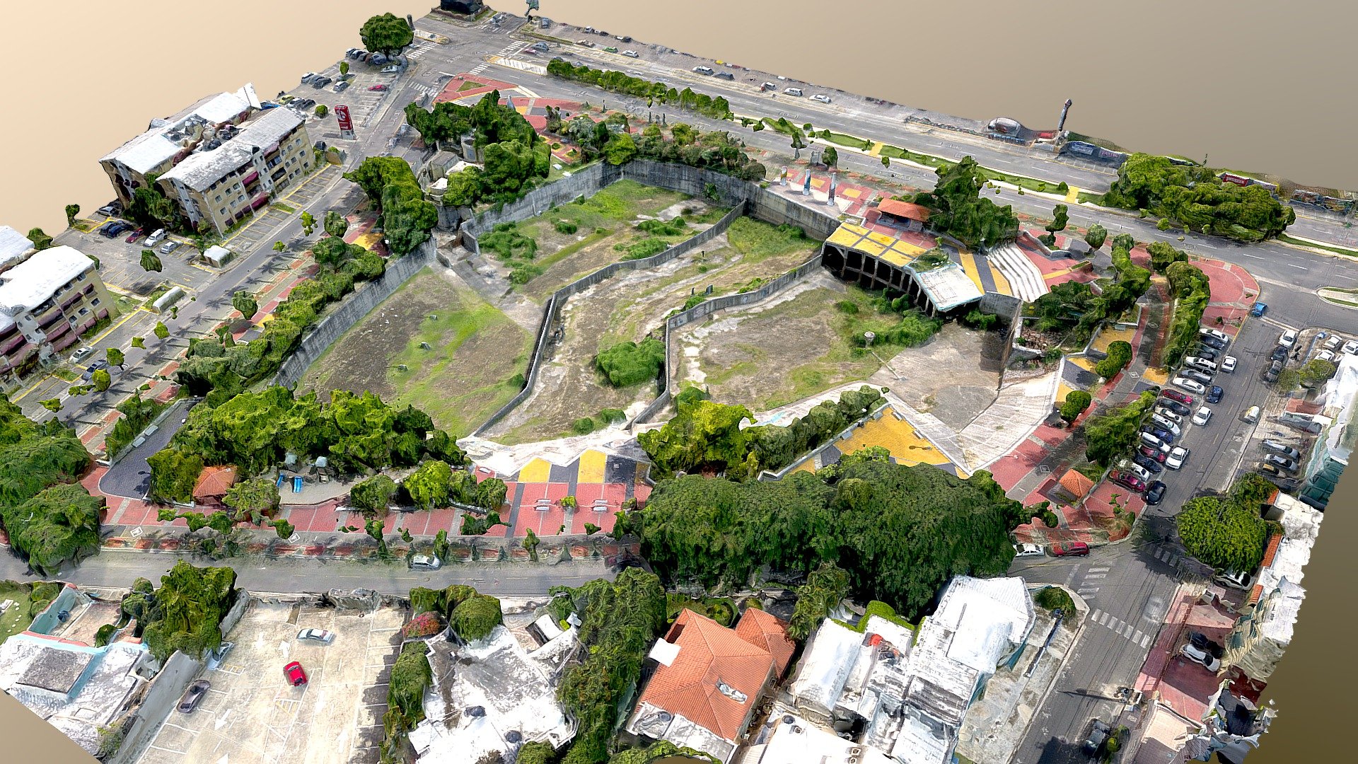 Parque Nuñez de Cáceres - 3D model by Mapix Aerial (@aldoee) [e347d1f ...