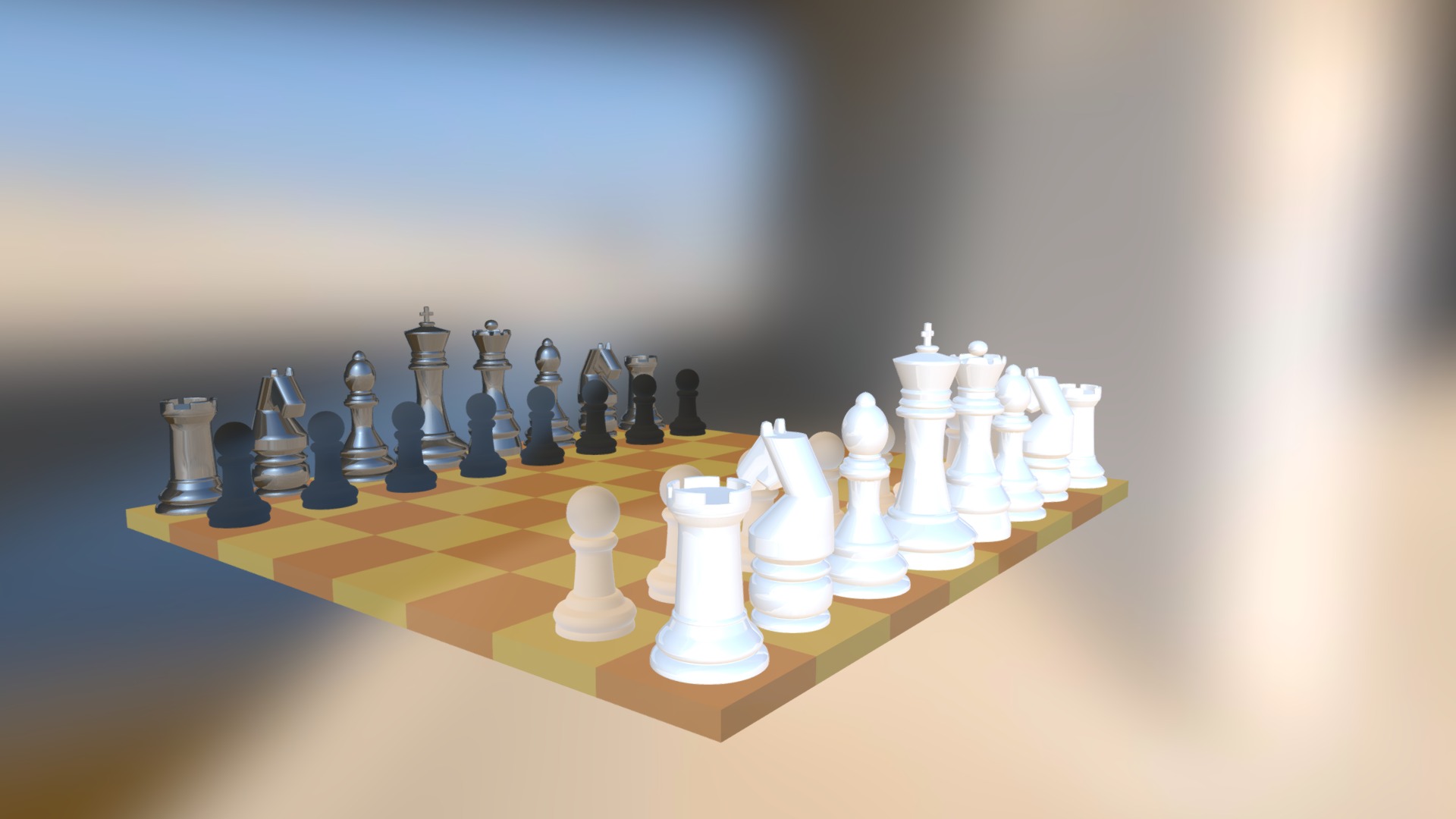 Chess game - 3D model by Miguel7u7 [e34877e] - Sketchfab