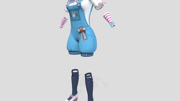 Overalls 3D models - Sketchfab
