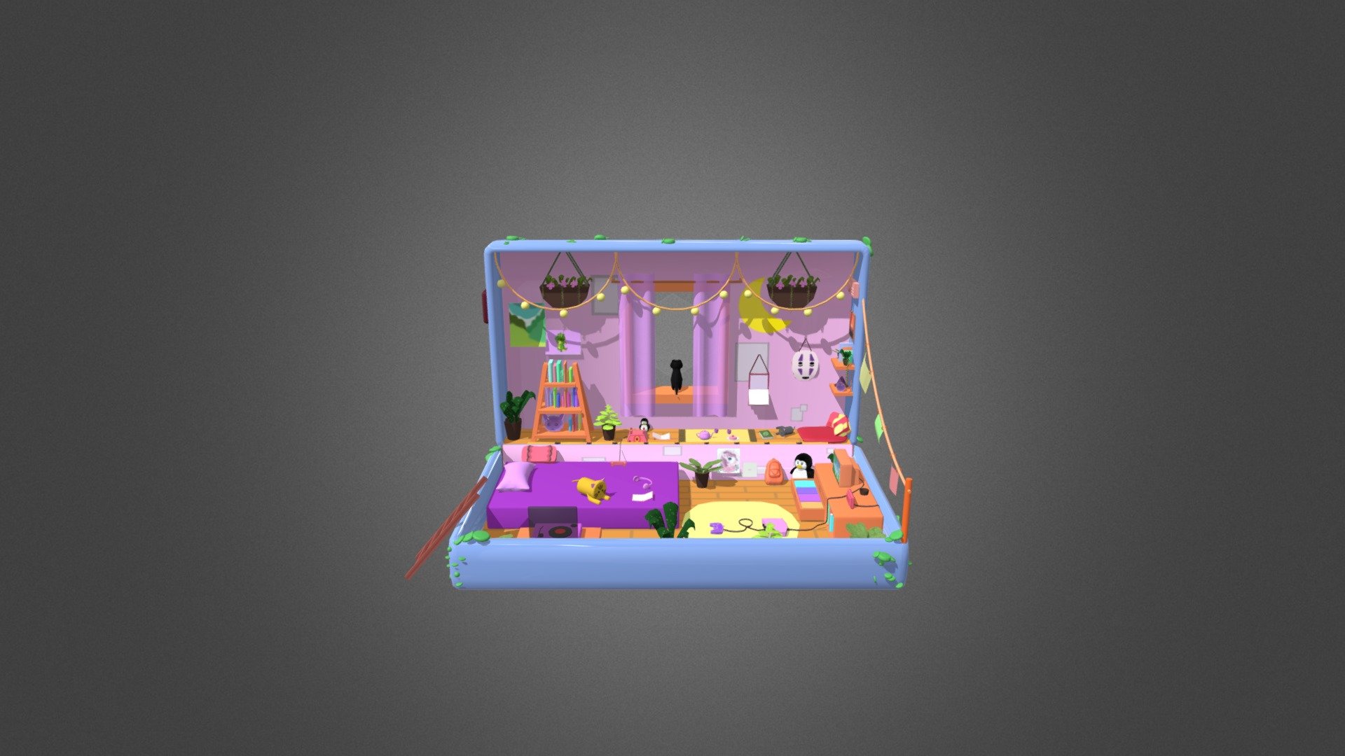 Suitcase_house - Download Free 3D model by Rishita_Vishwakarma [e34e2a9 ...