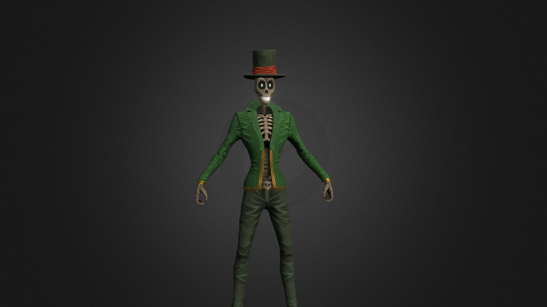Gentleman Skeleton - 3D model by valeriandenis [e351eae] - Sketchfab